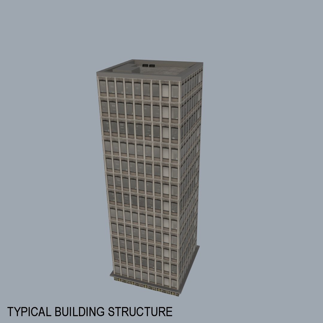 City Scape Skyline Buildings 3d Model