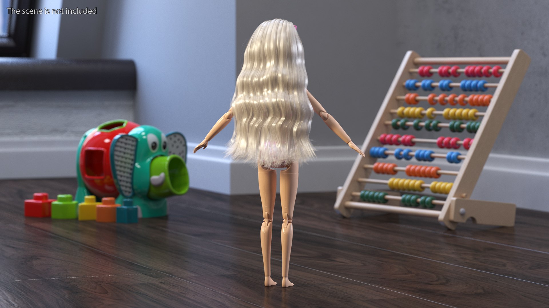 3D Barbie Doll Swimsuit Rigged For Maya Model - TurboSquid 2004320
