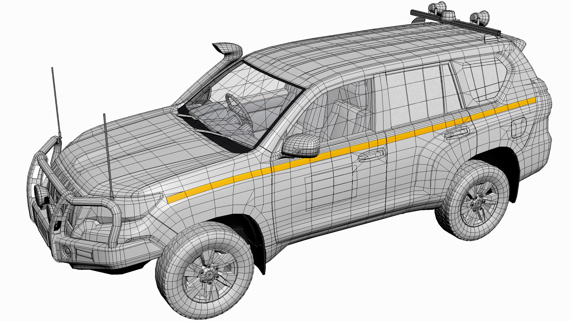 3D Model Toyota Prado Mine Spec - TurboSquid 2329121
