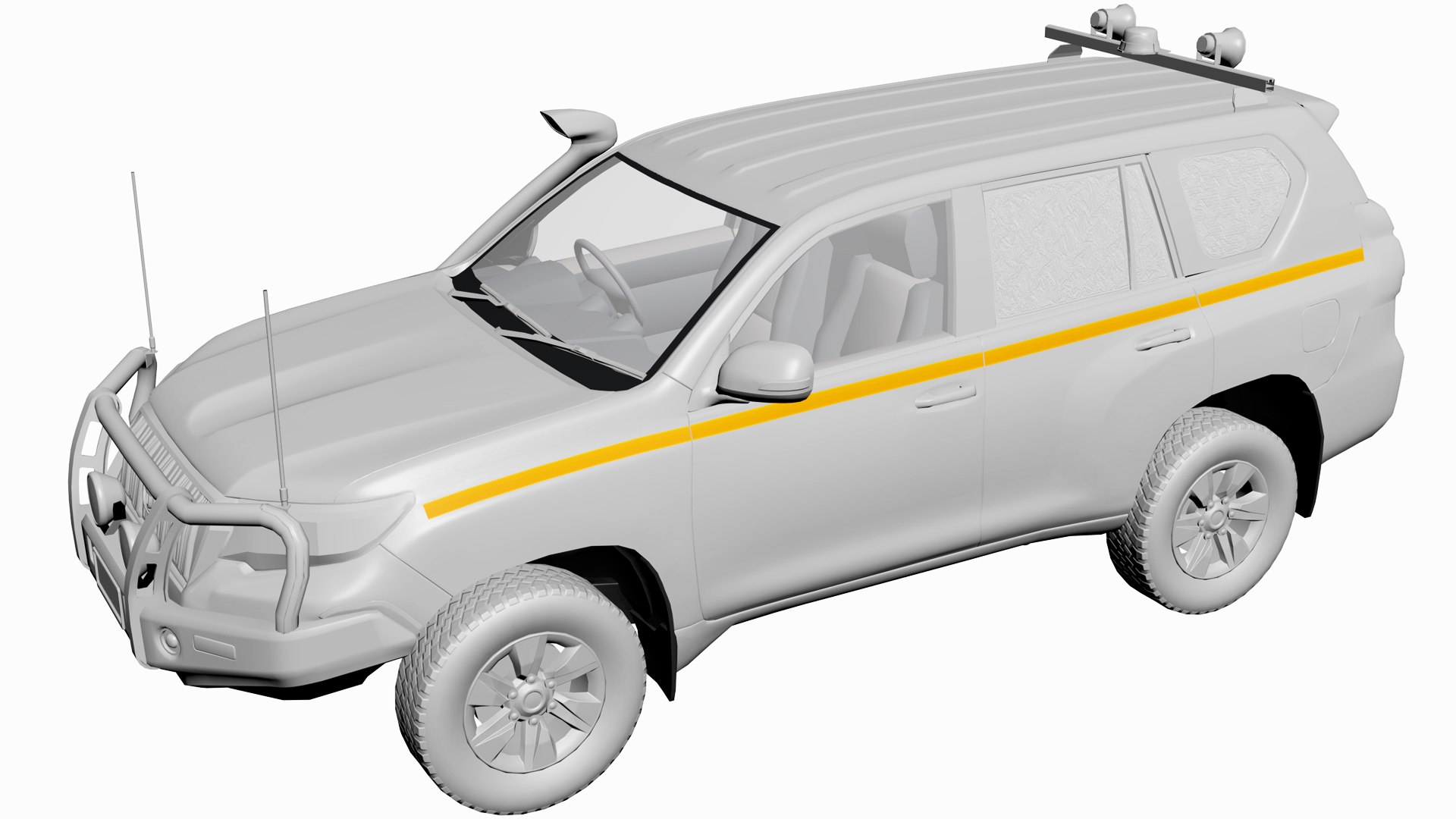 3D Model Toyota Prado Mine Spec - TurboSquid 2329121