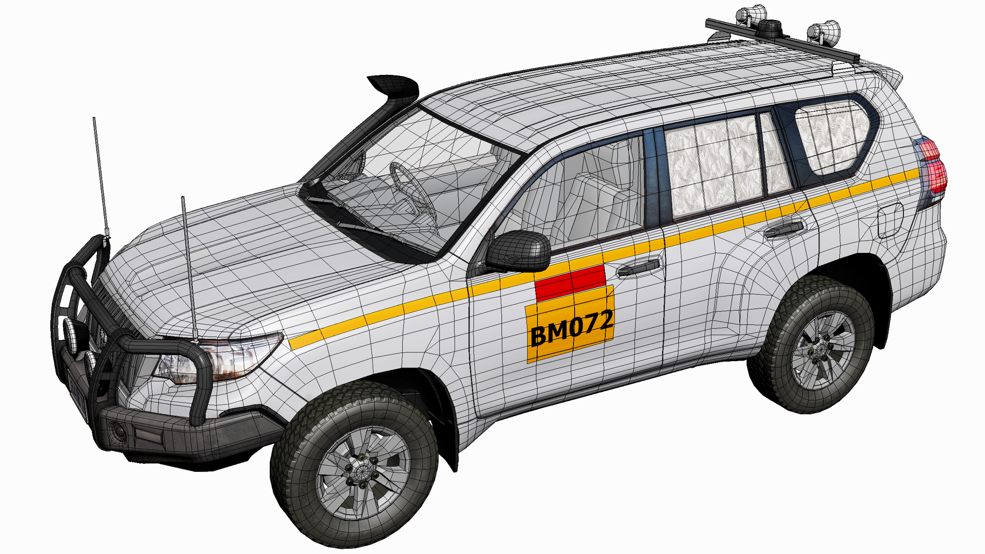 modelo 3d Especificaciones de la mina Toyota Prado - TurboSquid 2329121