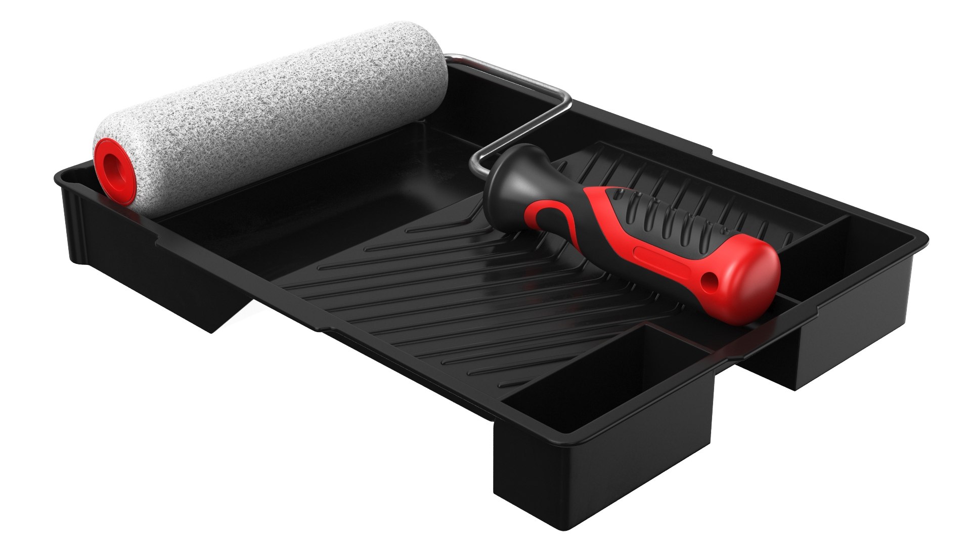 3D Detailed Paint Roller Drip Tray Used - TurboSquid 2085027
