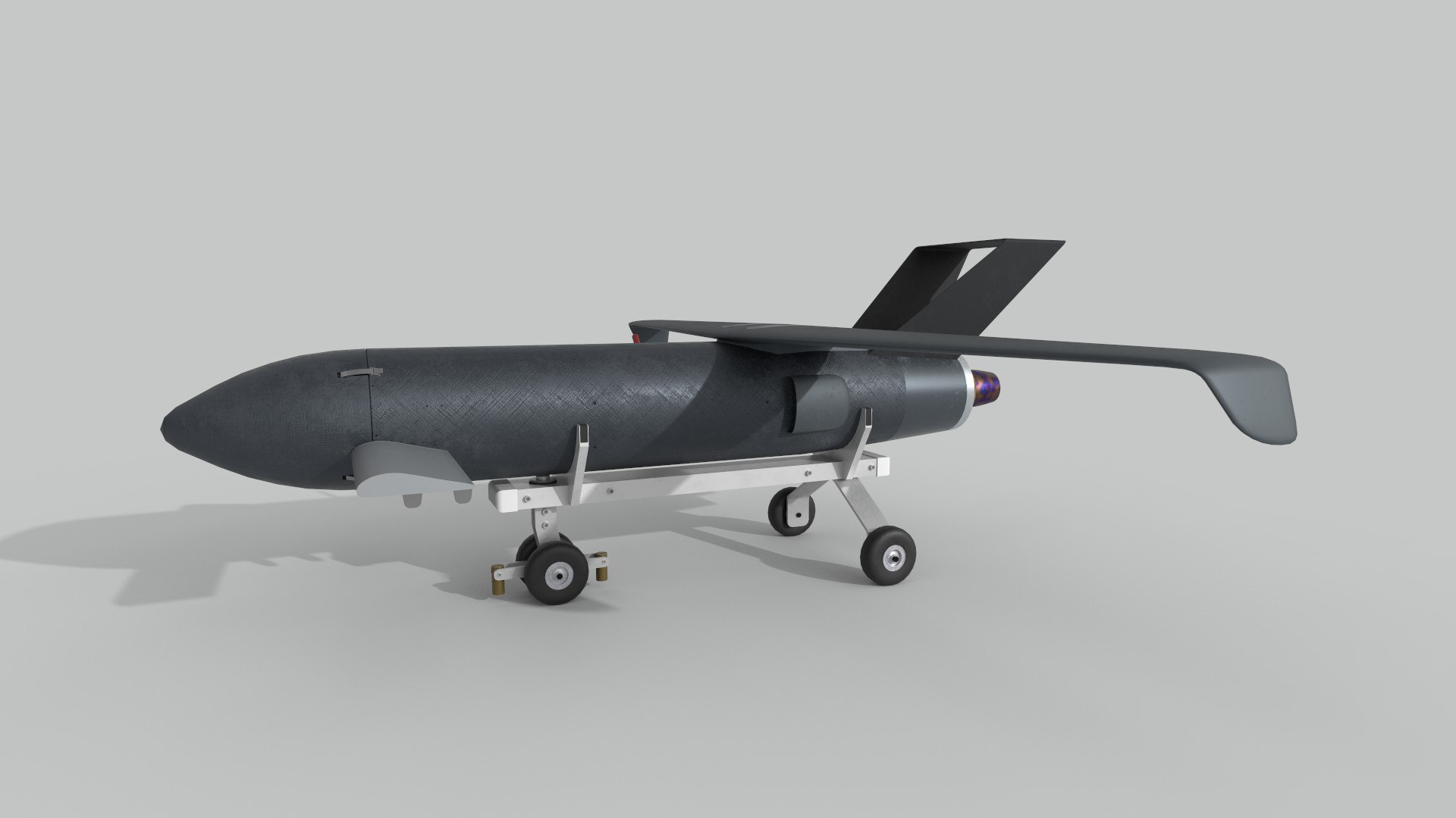 3D PALIANYTSIA Ukrainian Turbojet Missile Drone Model - TurboSquid 2367493