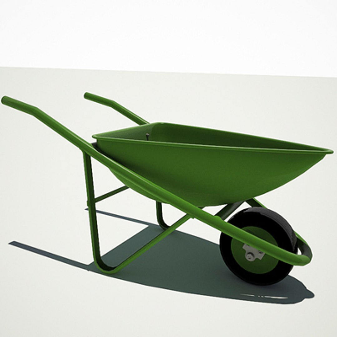 village wheelbarrow 3d model