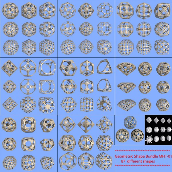 geometric shape pack 3d max