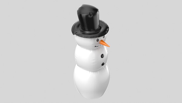 modelo 3d Inflatable Snowman - TurboSquid 1990968