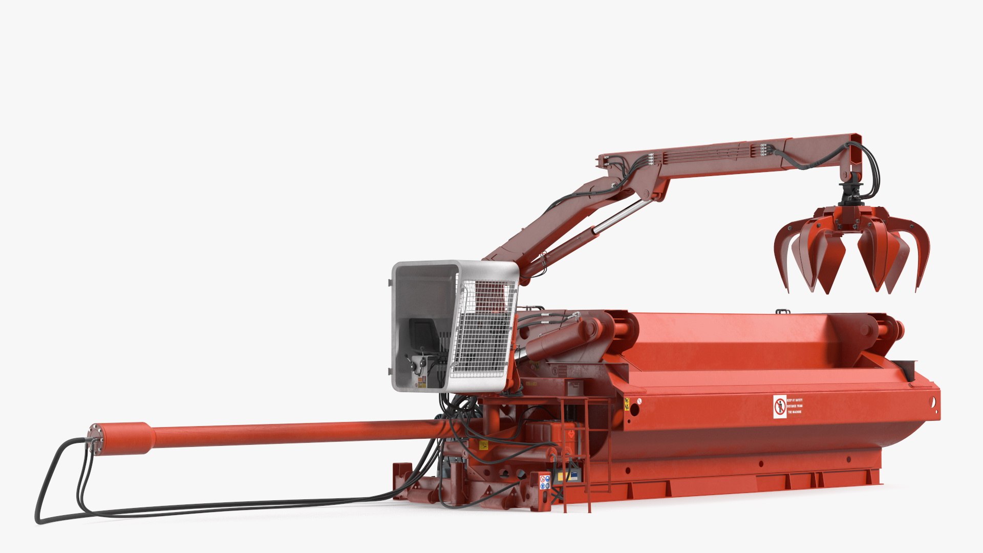 3D Scrap Metal Baler Portable Rigged Model - TurboSquid 2355315