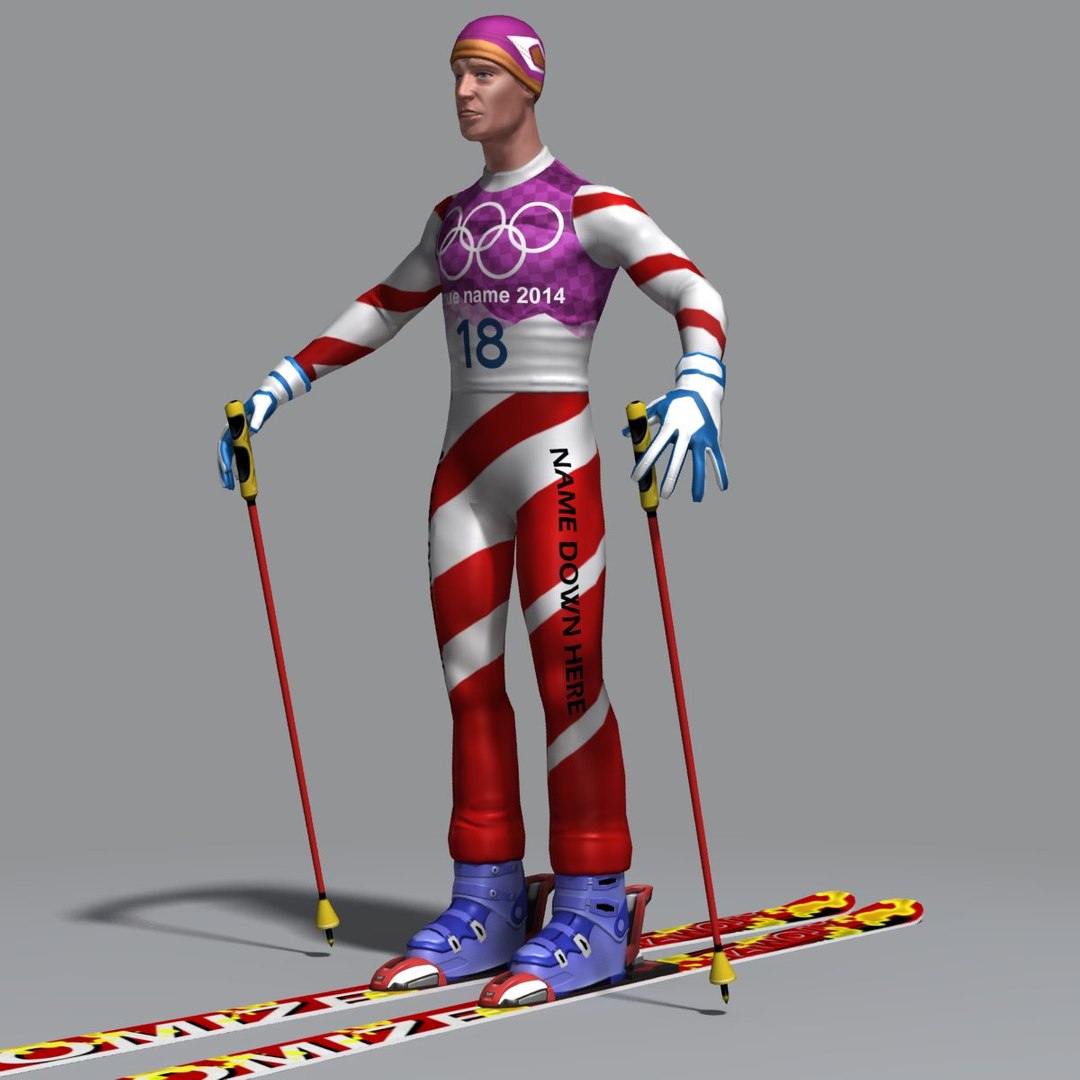 Skier Skis Max