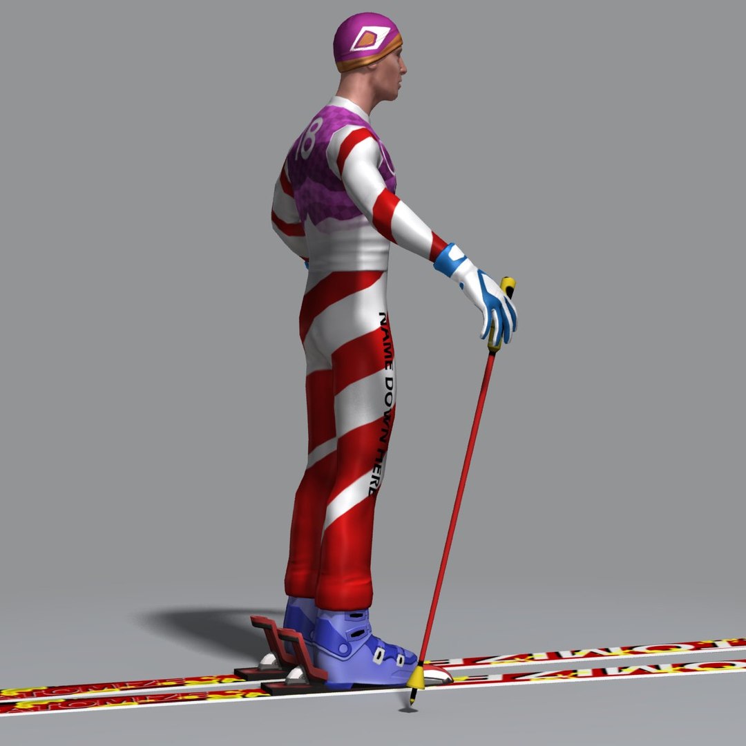 Skier Skis Max