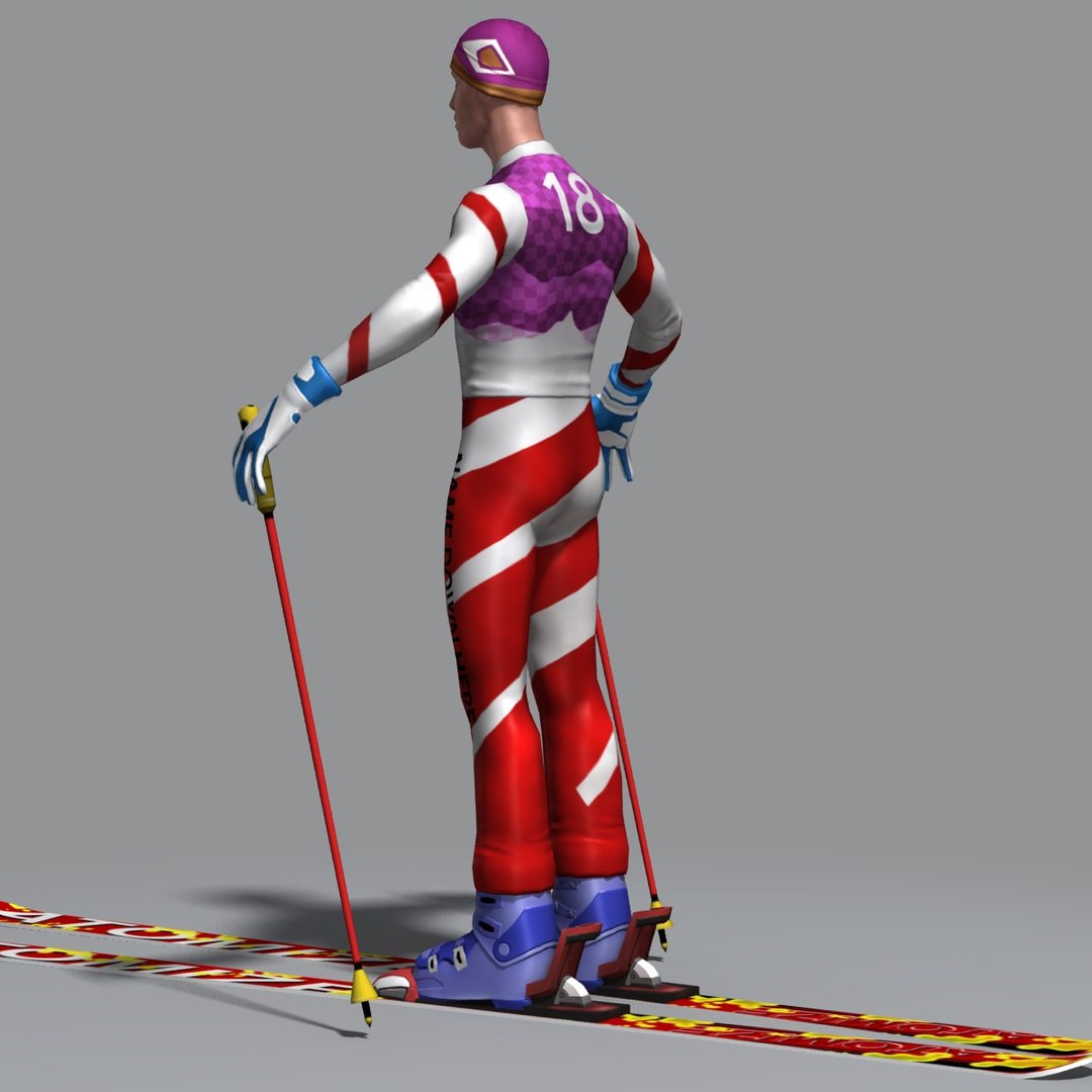Skier Skis Max