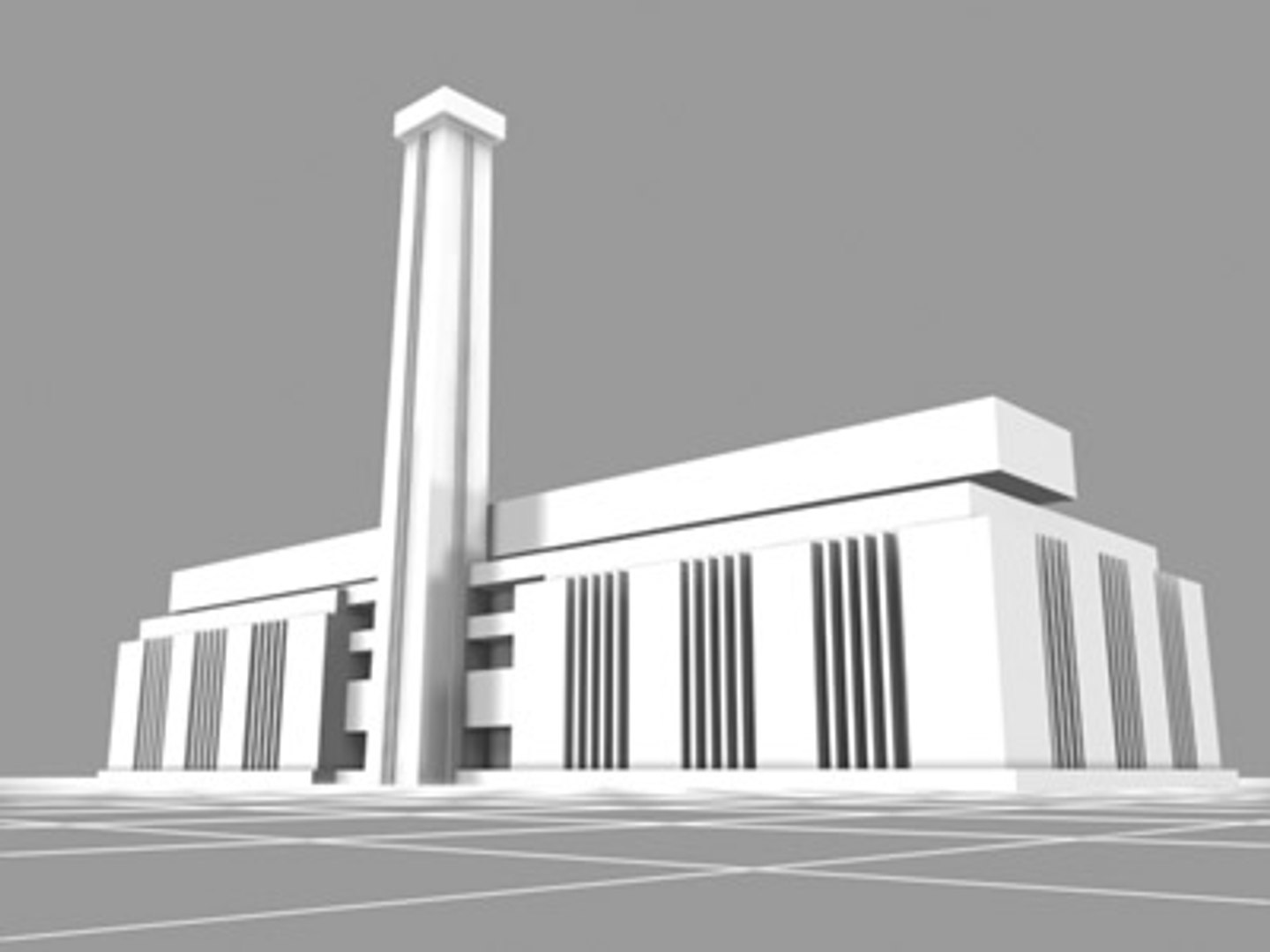 Free Tate Modern Landmarks Buildings 3d Model