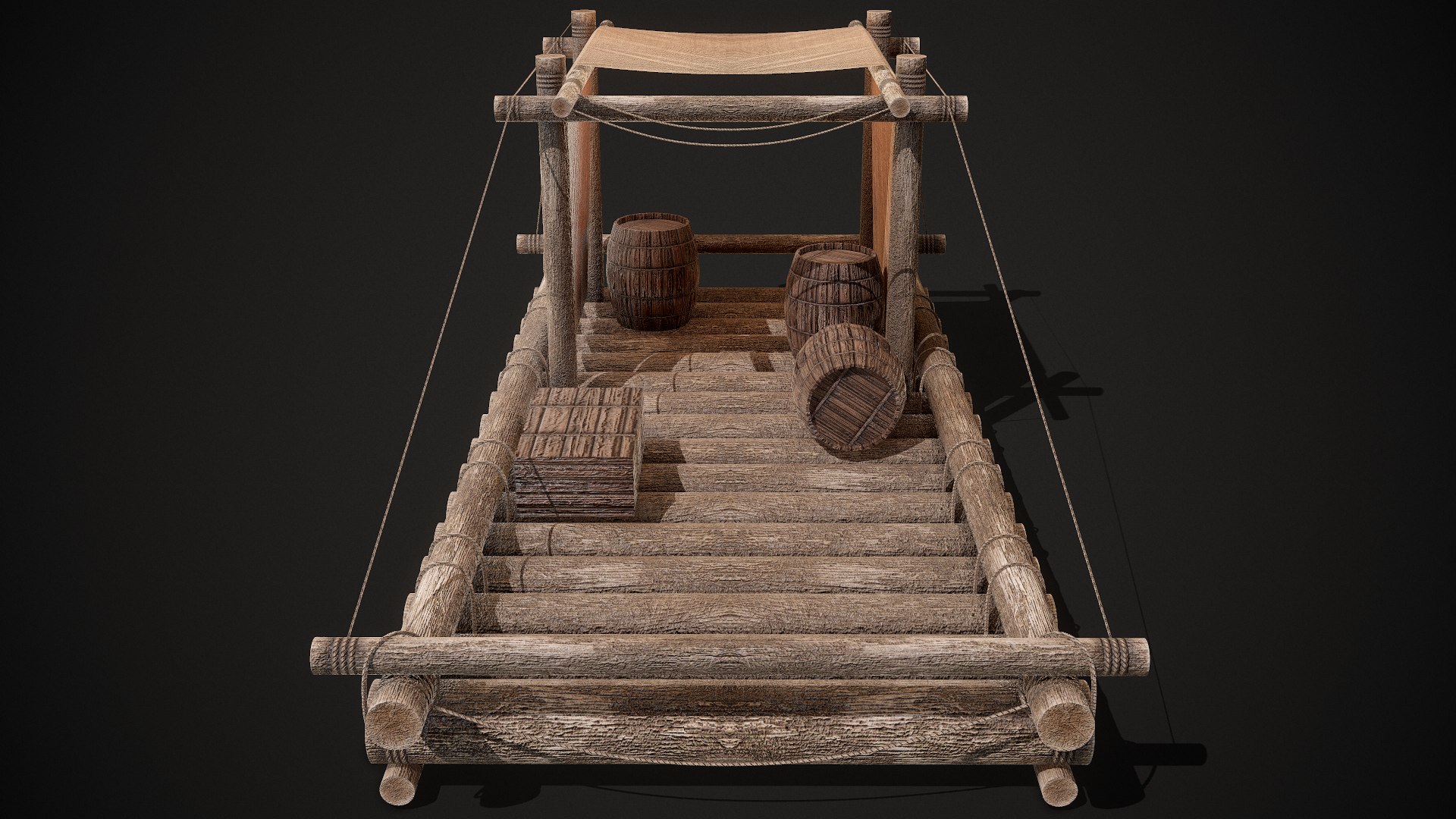 Raft 3d Model