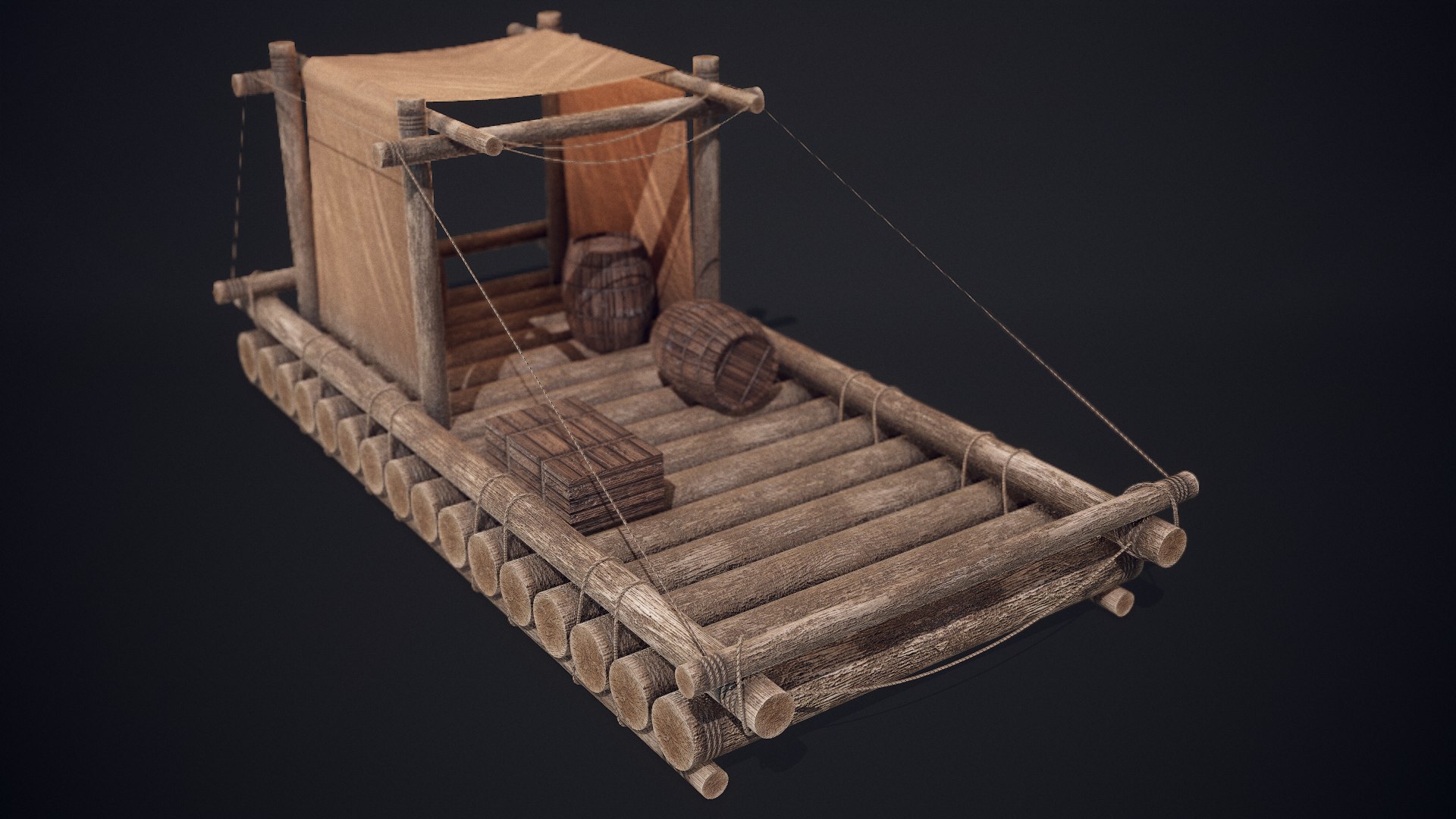 Raft 3d Model