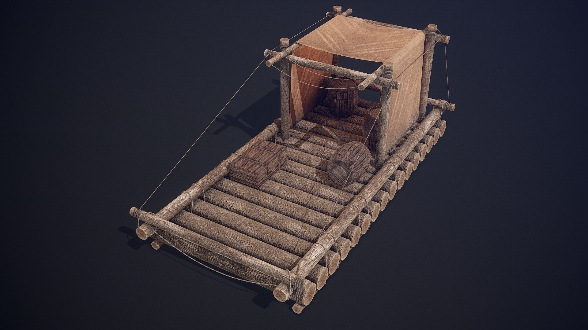 Raft 3d Model