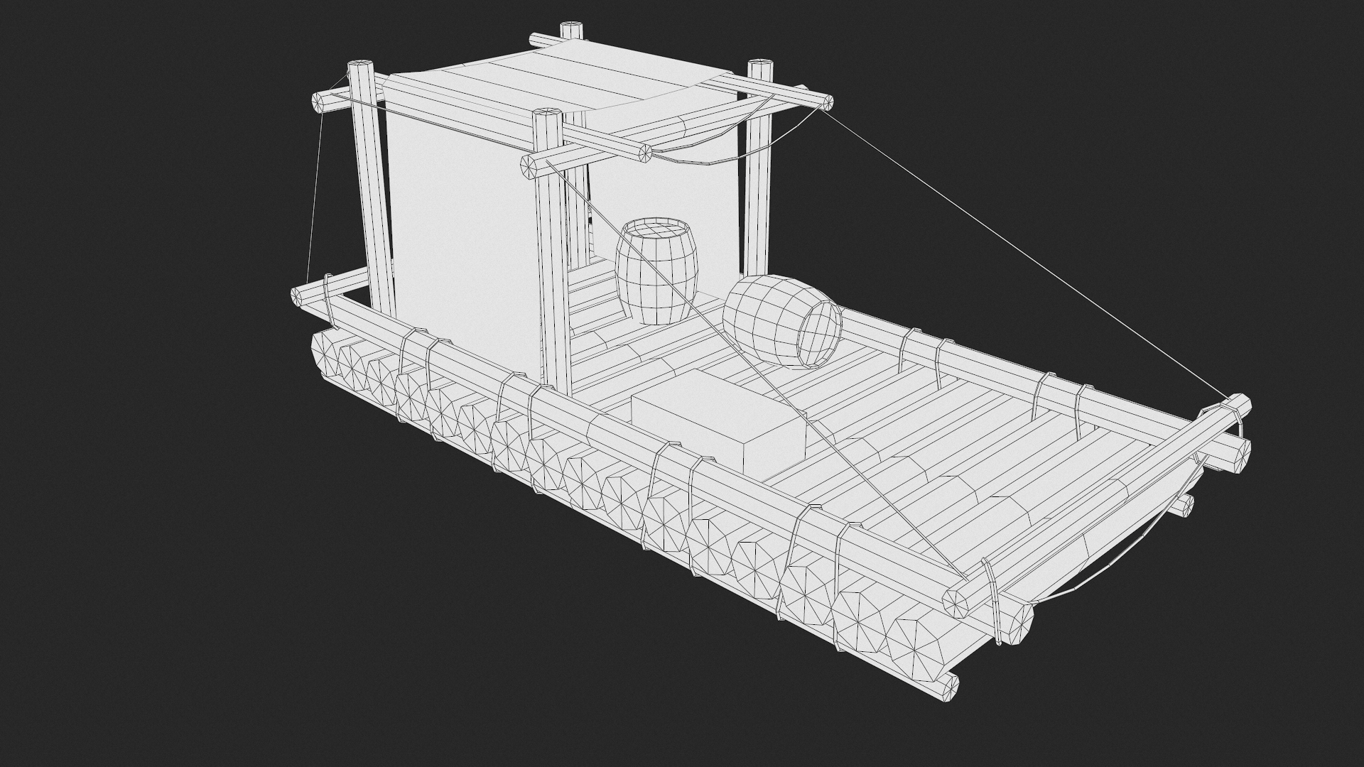 Raft 3d Model