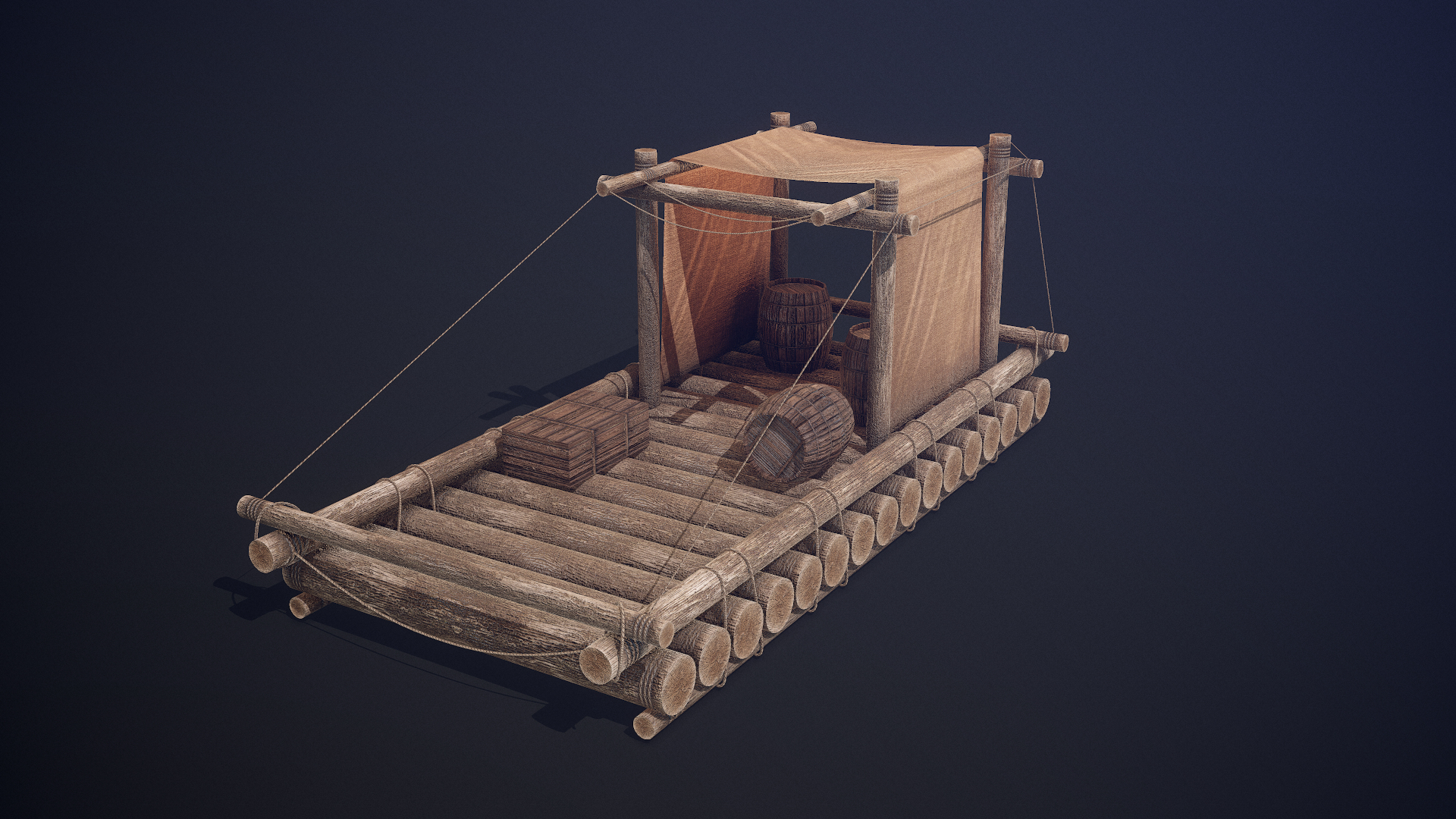 Raft 3d Model