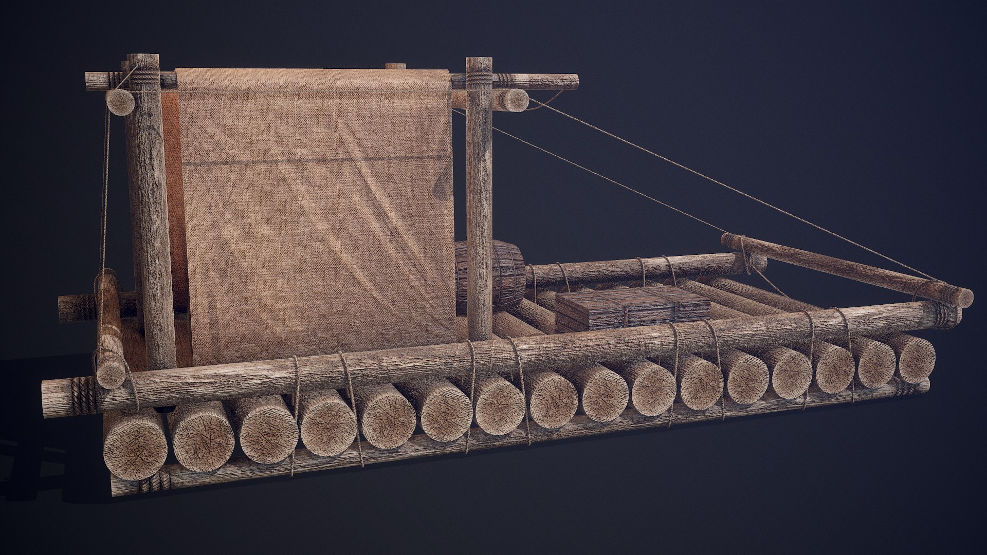 Raft 3d Model