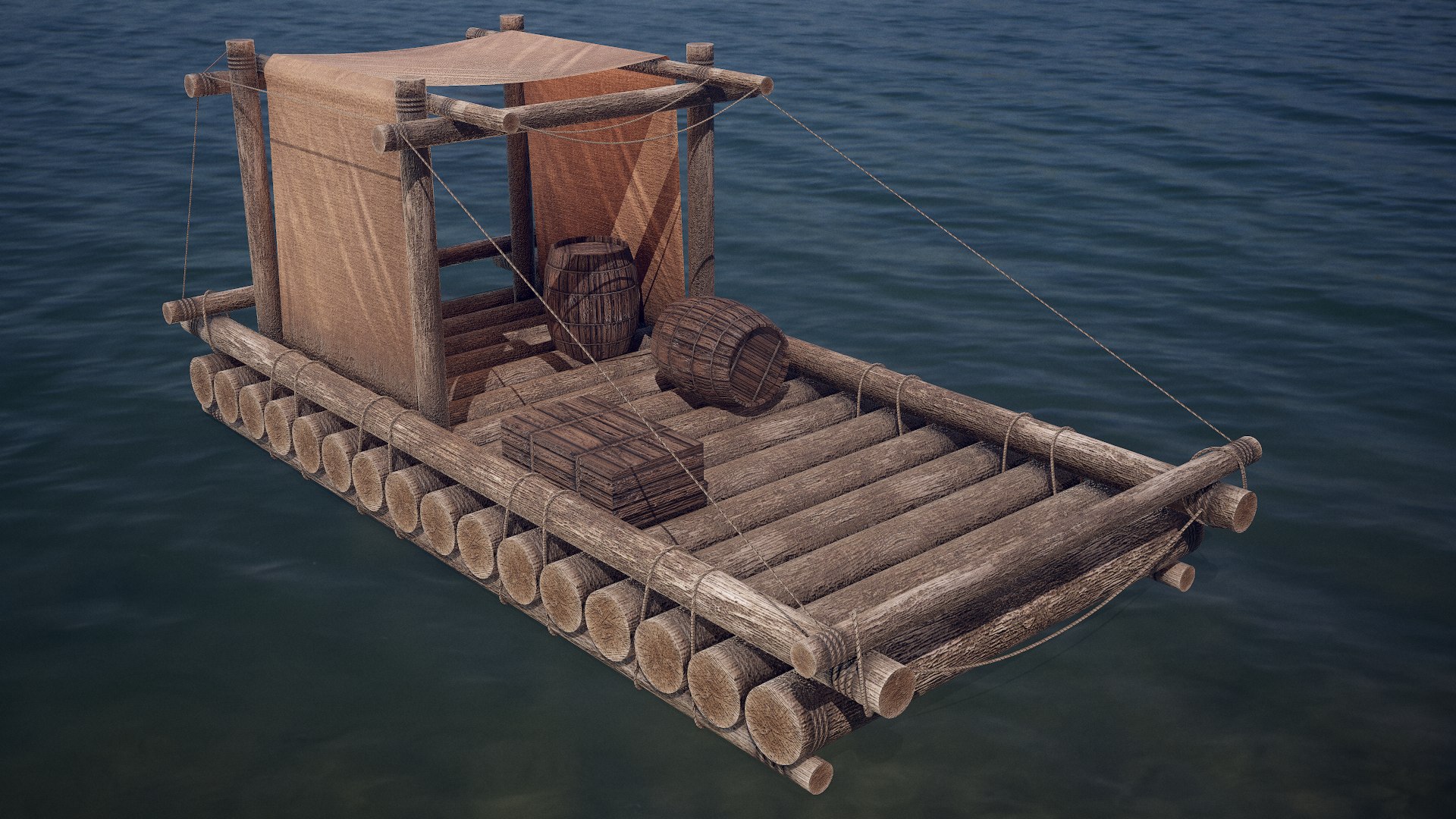 Raft 3d Model