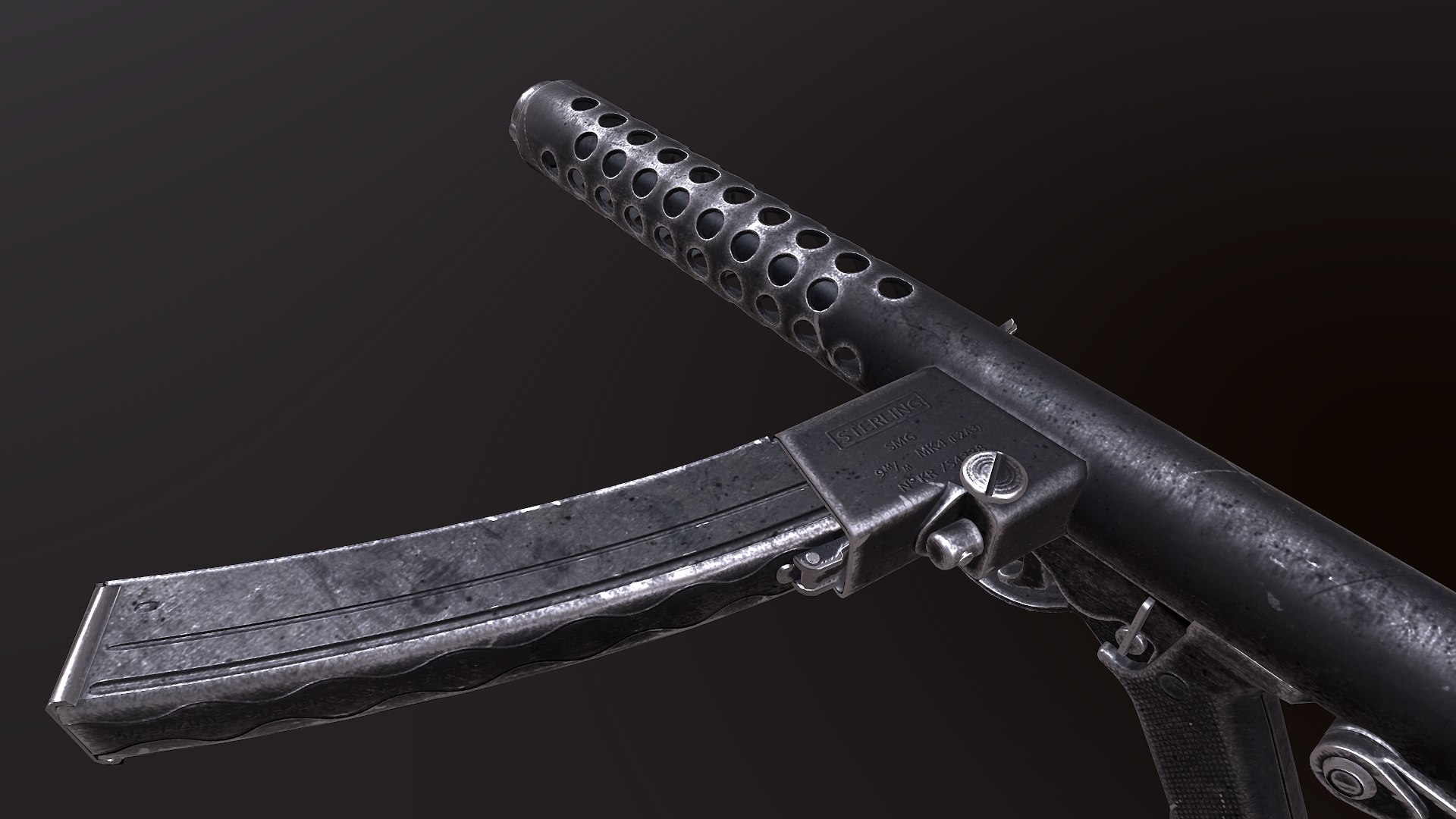 Free Sterling Submachine Gun Model - TurboSquid 1661725