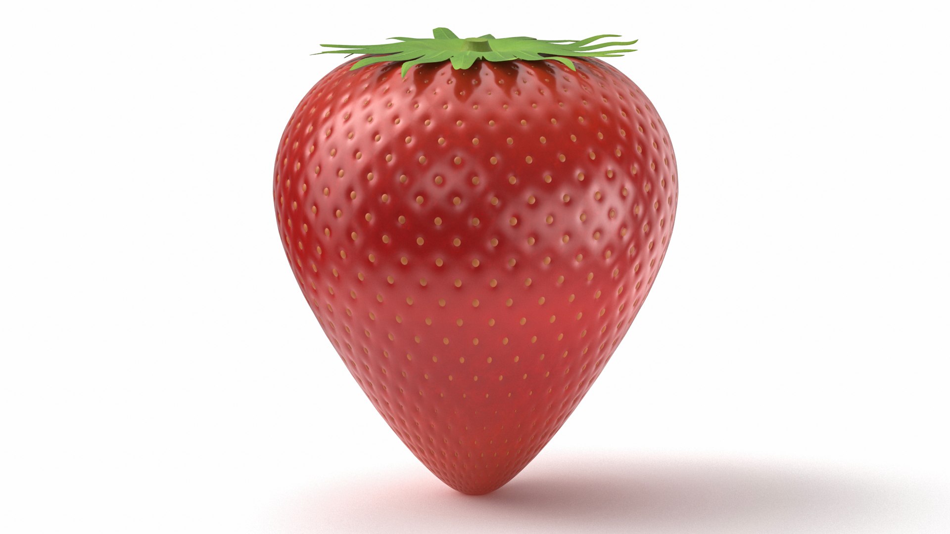 3D Strawberry Model - TurboSquid 2235215