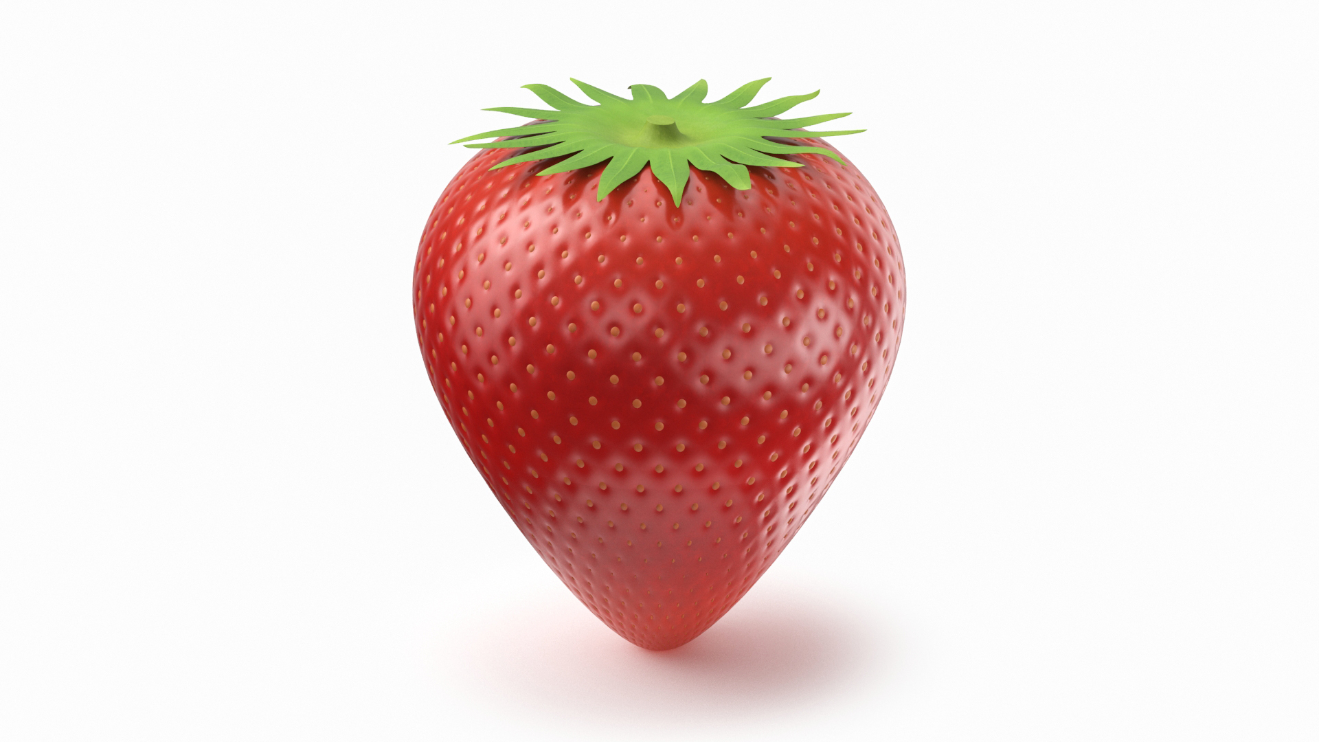 3D Strawberry Model - TurboSquid 2235215
