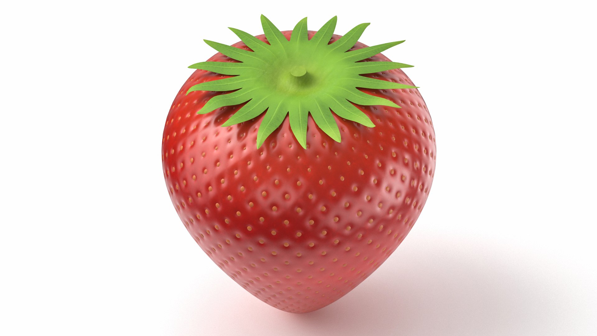 3D Strawberry Model - TurboSquid 2235215
