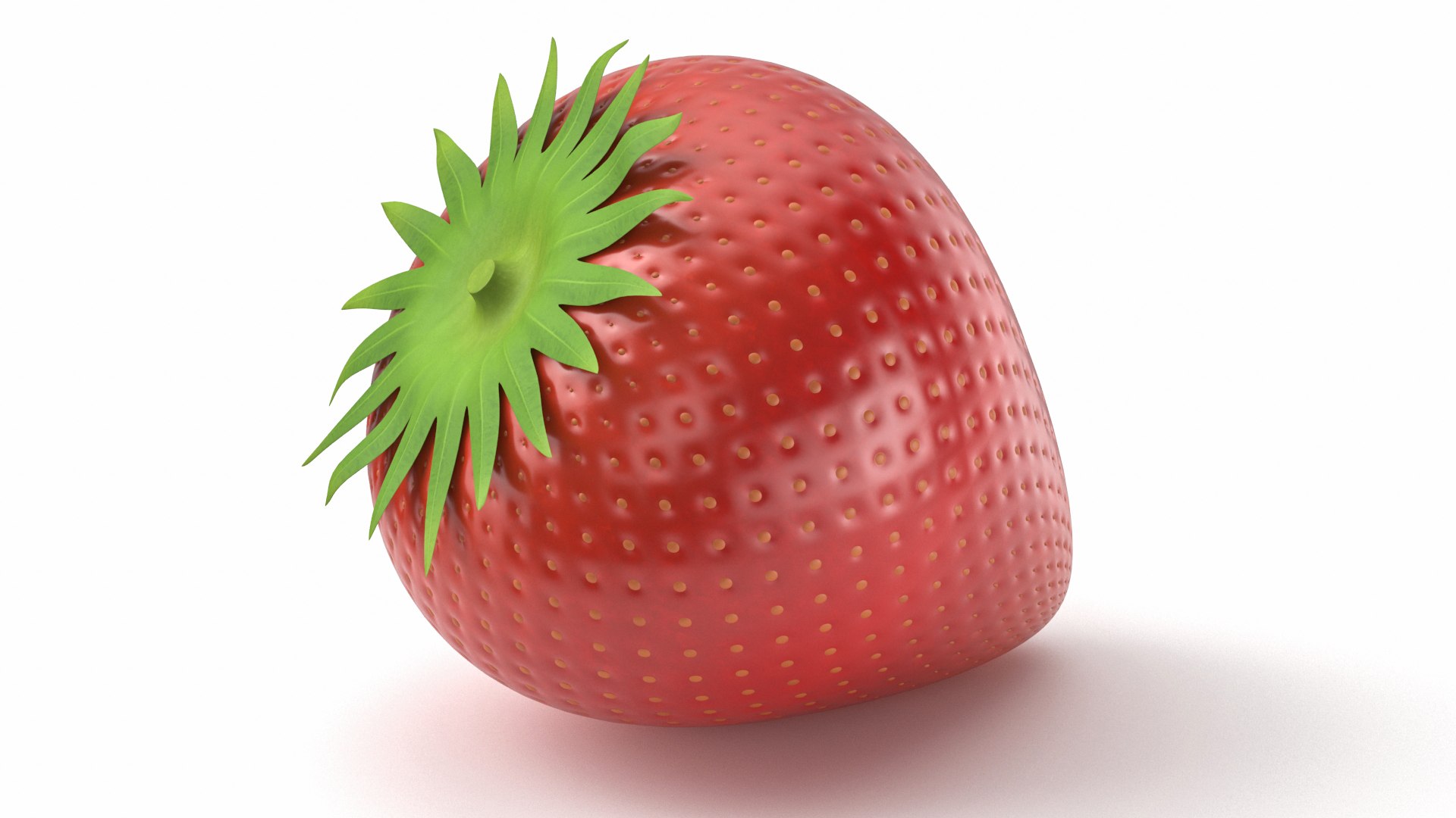 3D Strawberry Model - TurboSquid 2235215