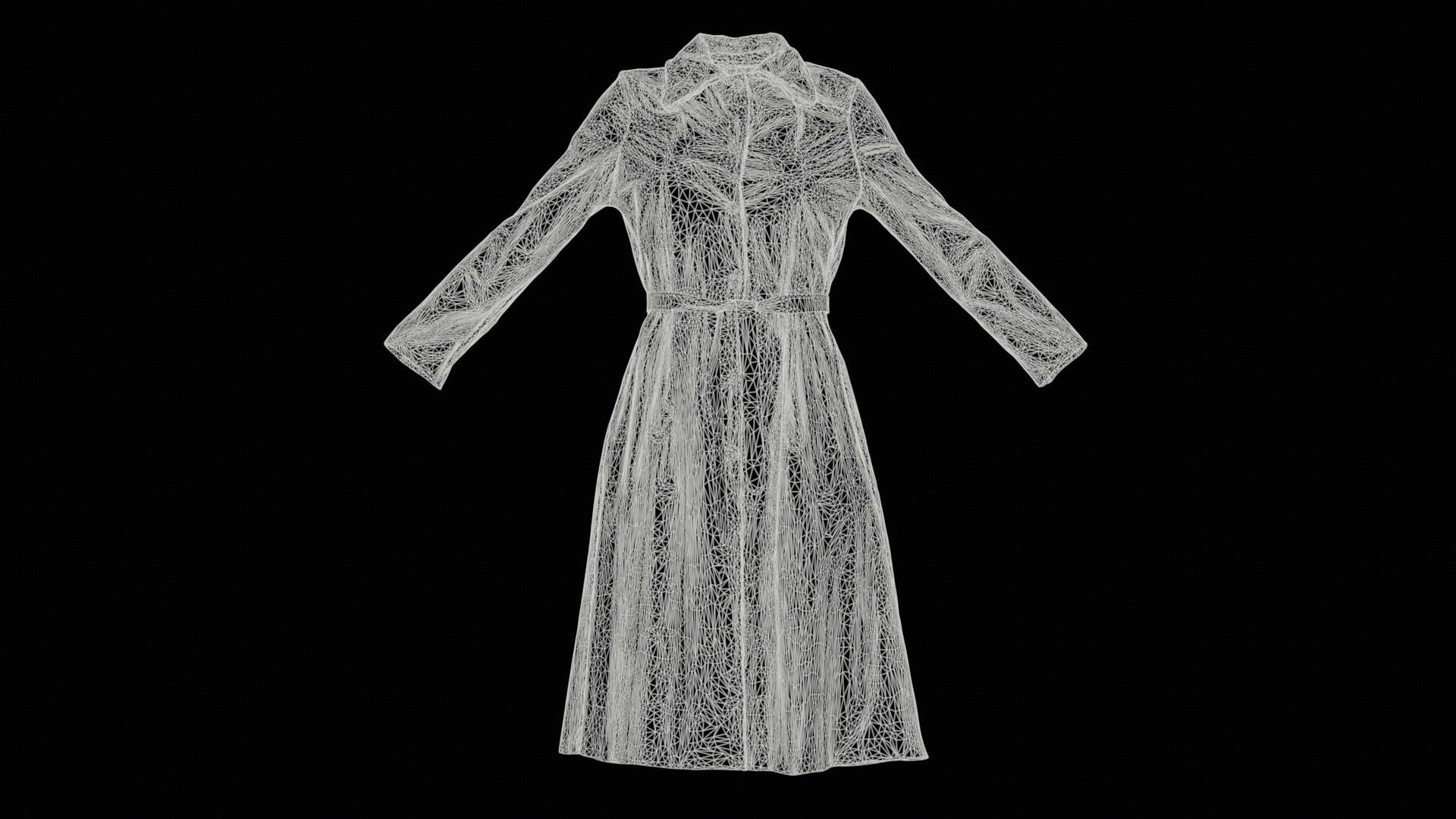 Yellow Transparant Vinyl Raincoat Closed Remastered 3D Model ...