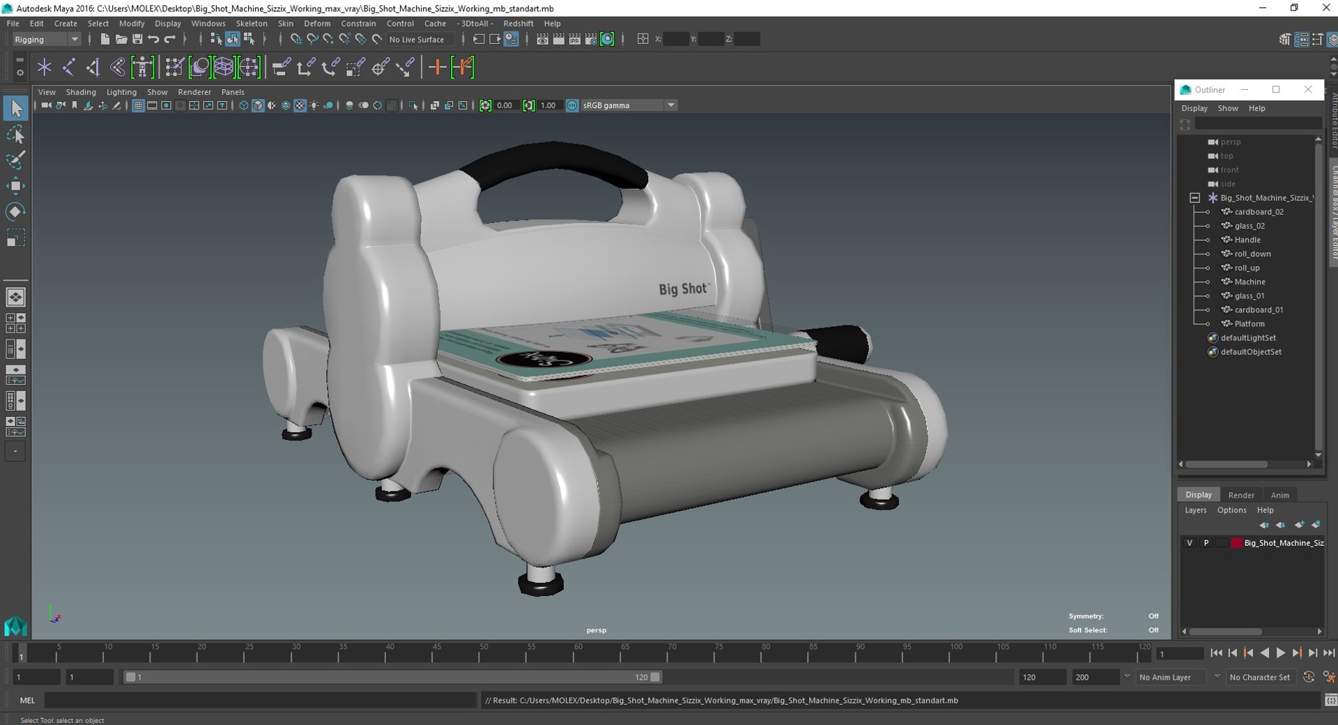 3D Model Big Shot Machine Sizzix Working - TurboSquid 2056130
