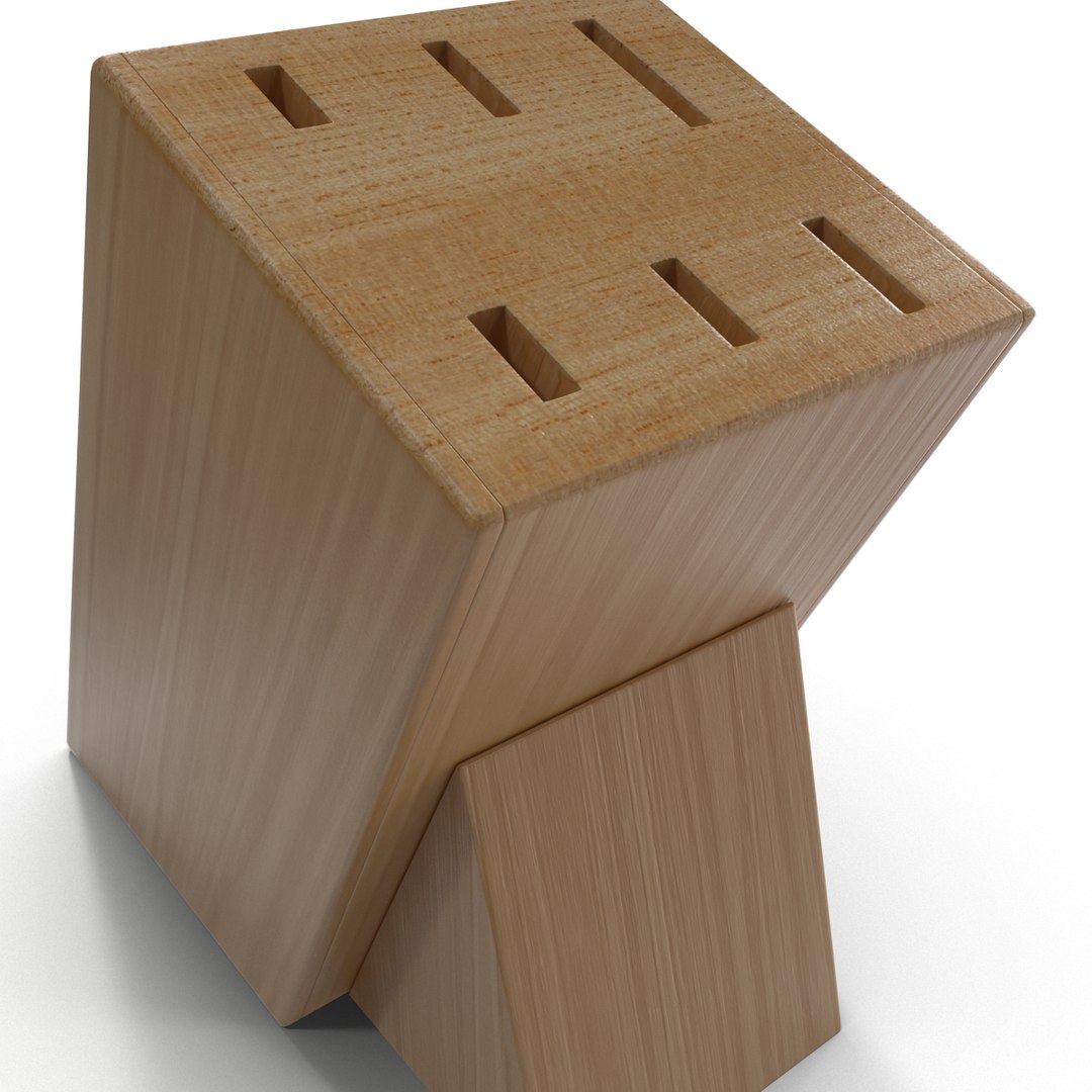 3d Knife Block Model