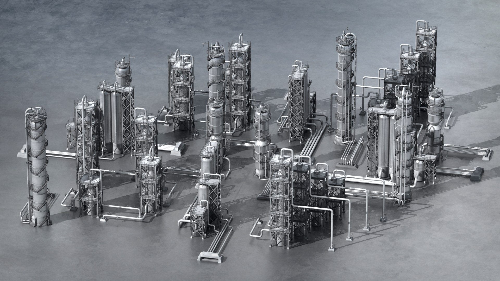 Metal Refinery 01 Model - TurboSquid 2050229