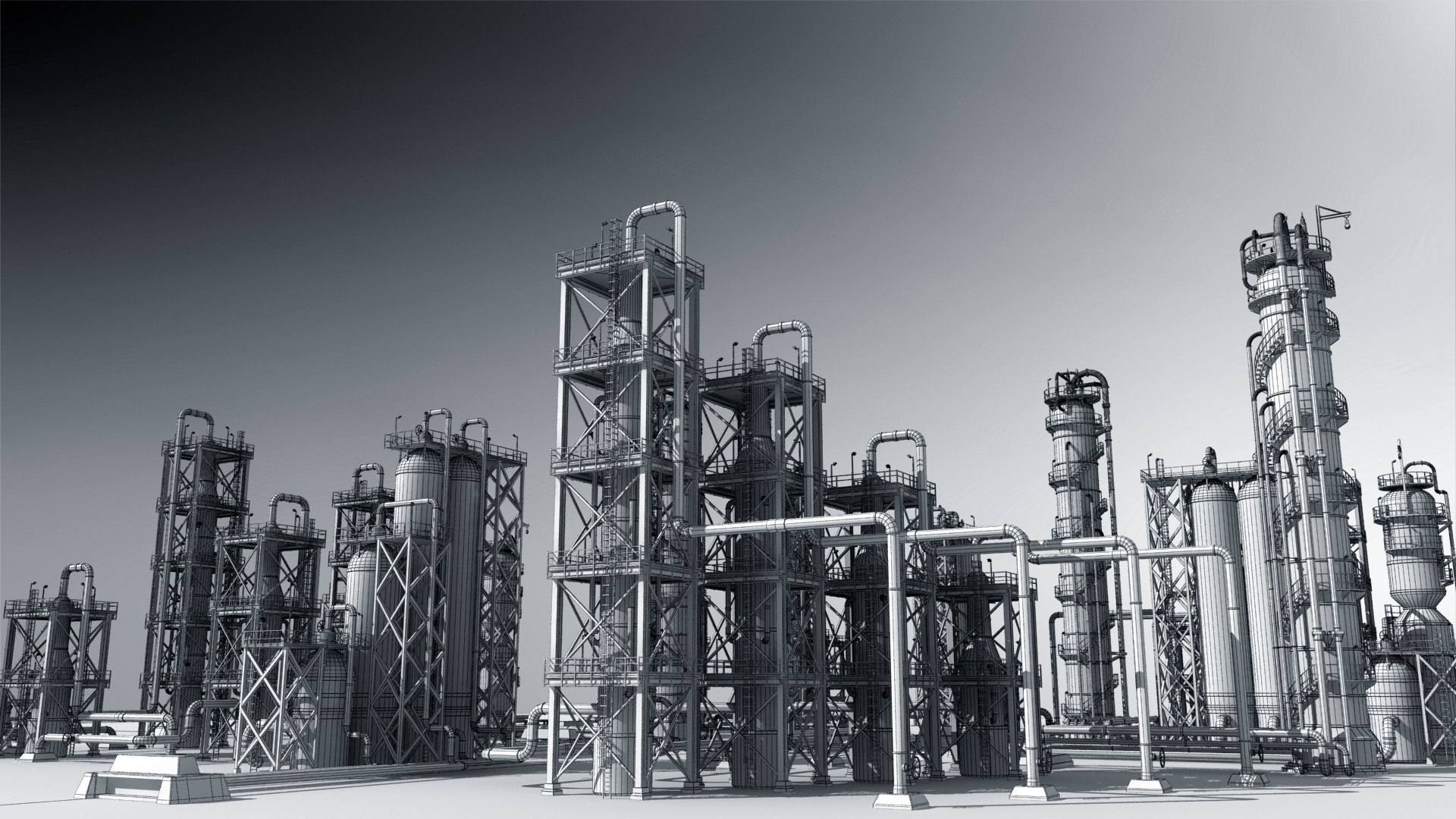 Metal Refinery 01 Model - TurboSquid 2050229
