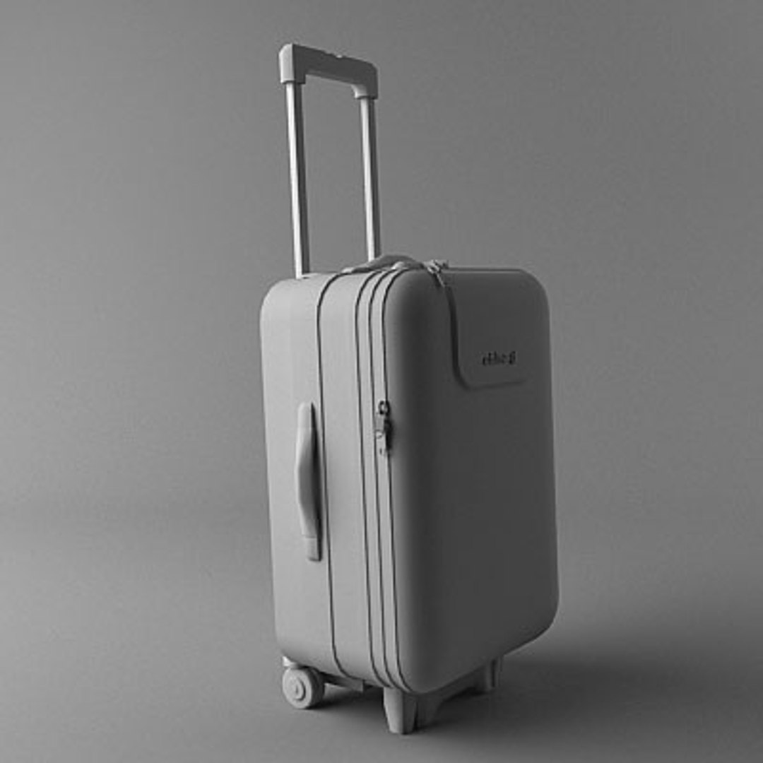 3d Roll-aboard Suitcase Model