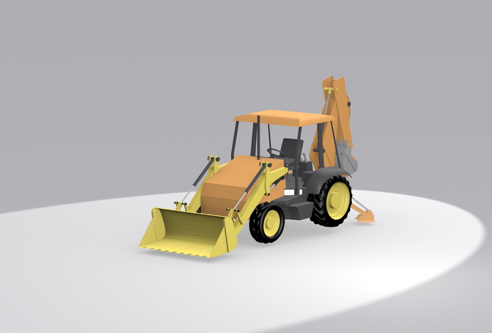 3D Simple Backhoe - TurboSquid 1310594
