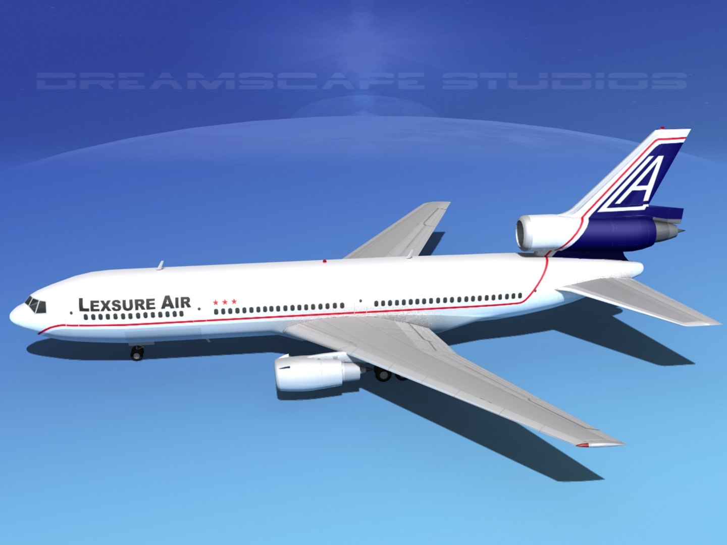 Douglas Dc-10 3d Model