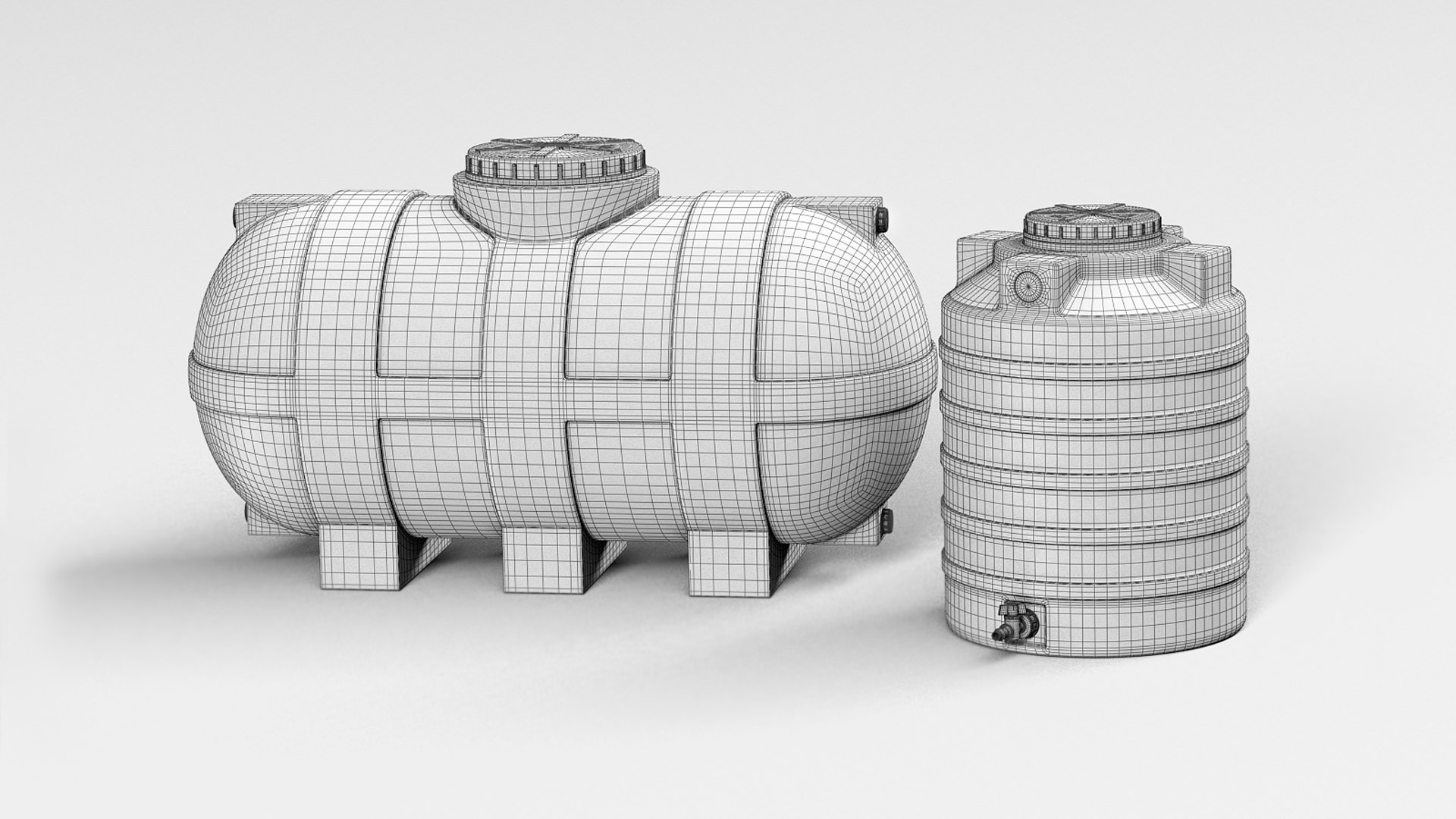 3D Plastic Tanks Model - TurboSquid 1846693
