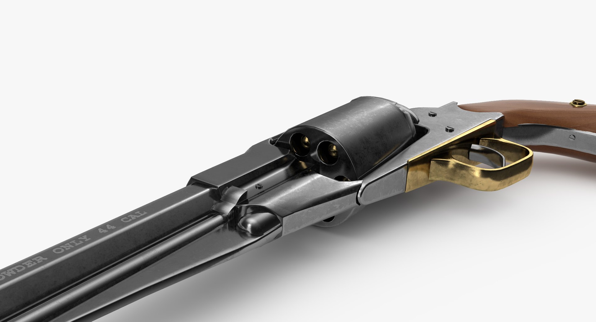 Navy Revolver Remington 1863 3D Model - TurboSquid 1281340
