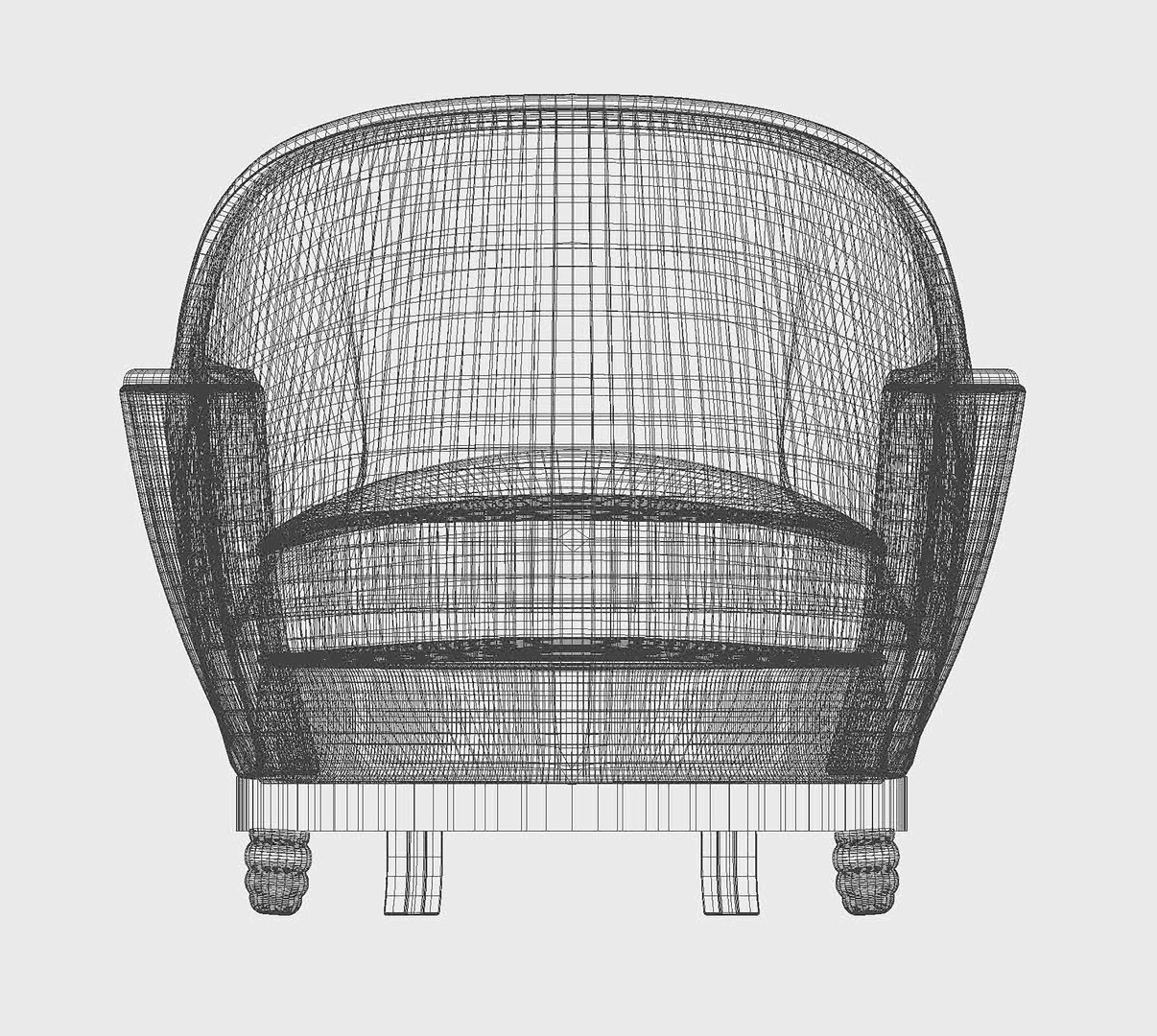Bergere Lounge Armchair 3D - TurboSquid 2060388