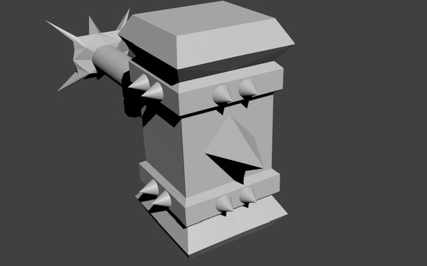 3d hand mace model