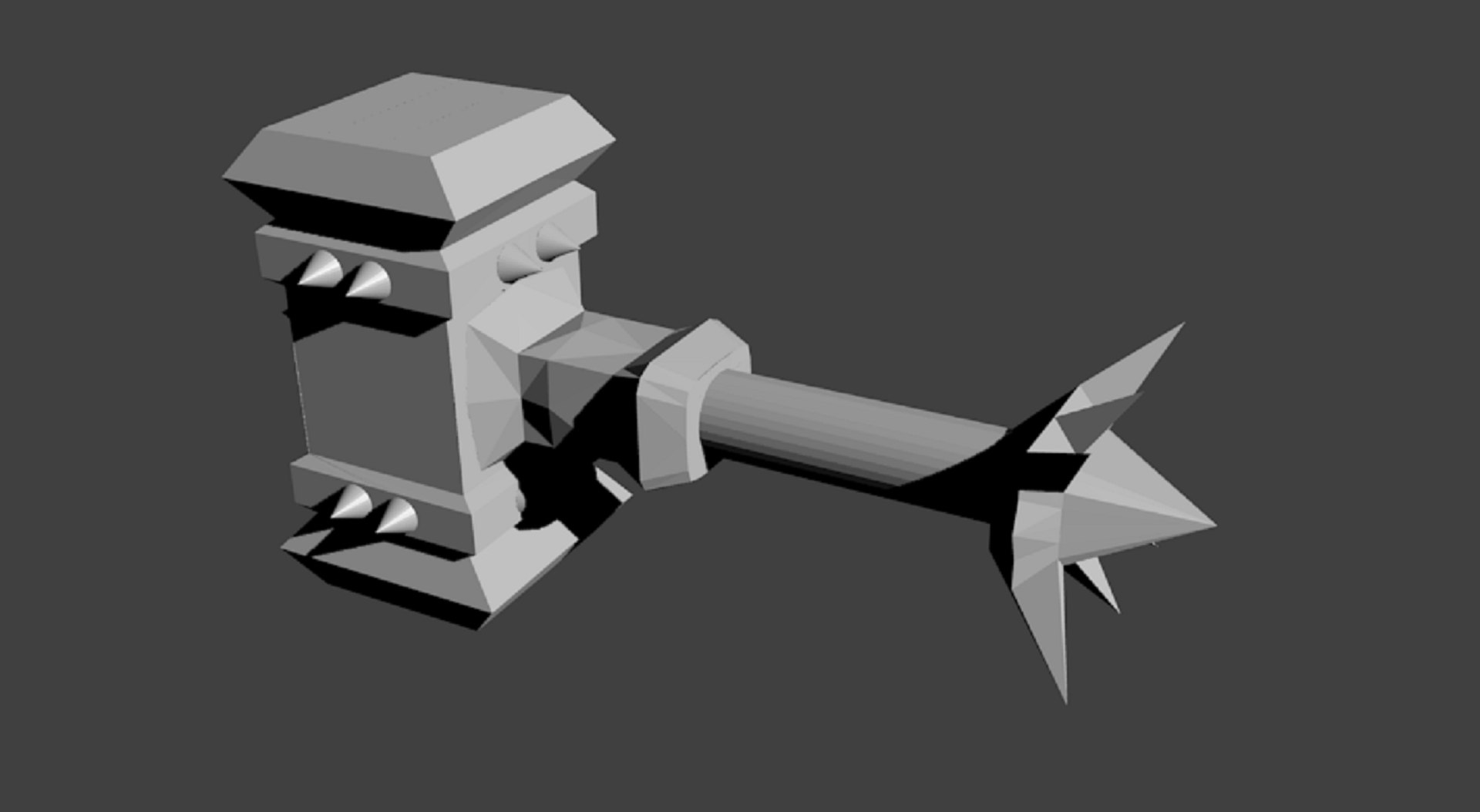 3d Hand Mace Model