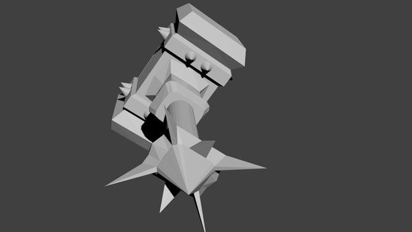 3d hand mace model