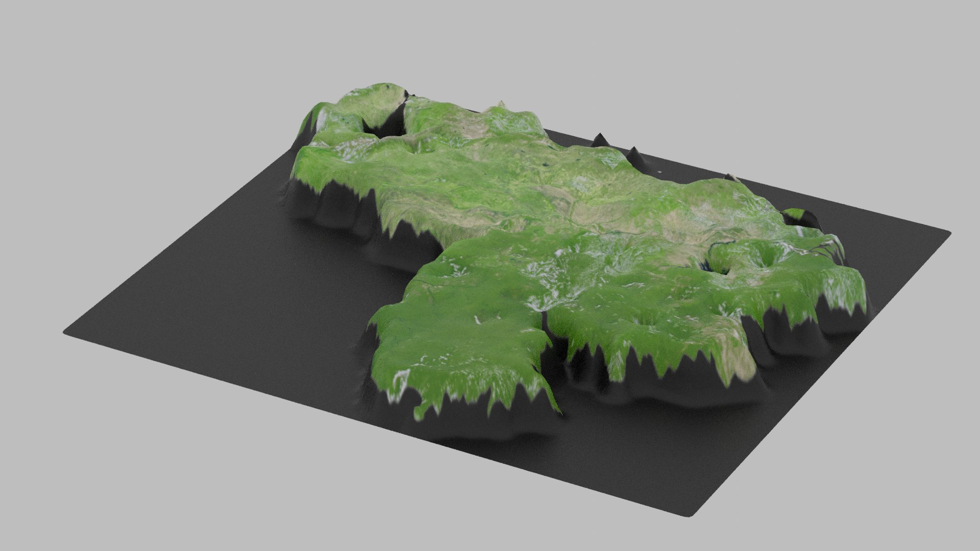 3D Venezuela Map Country - TurboSquid 2076402