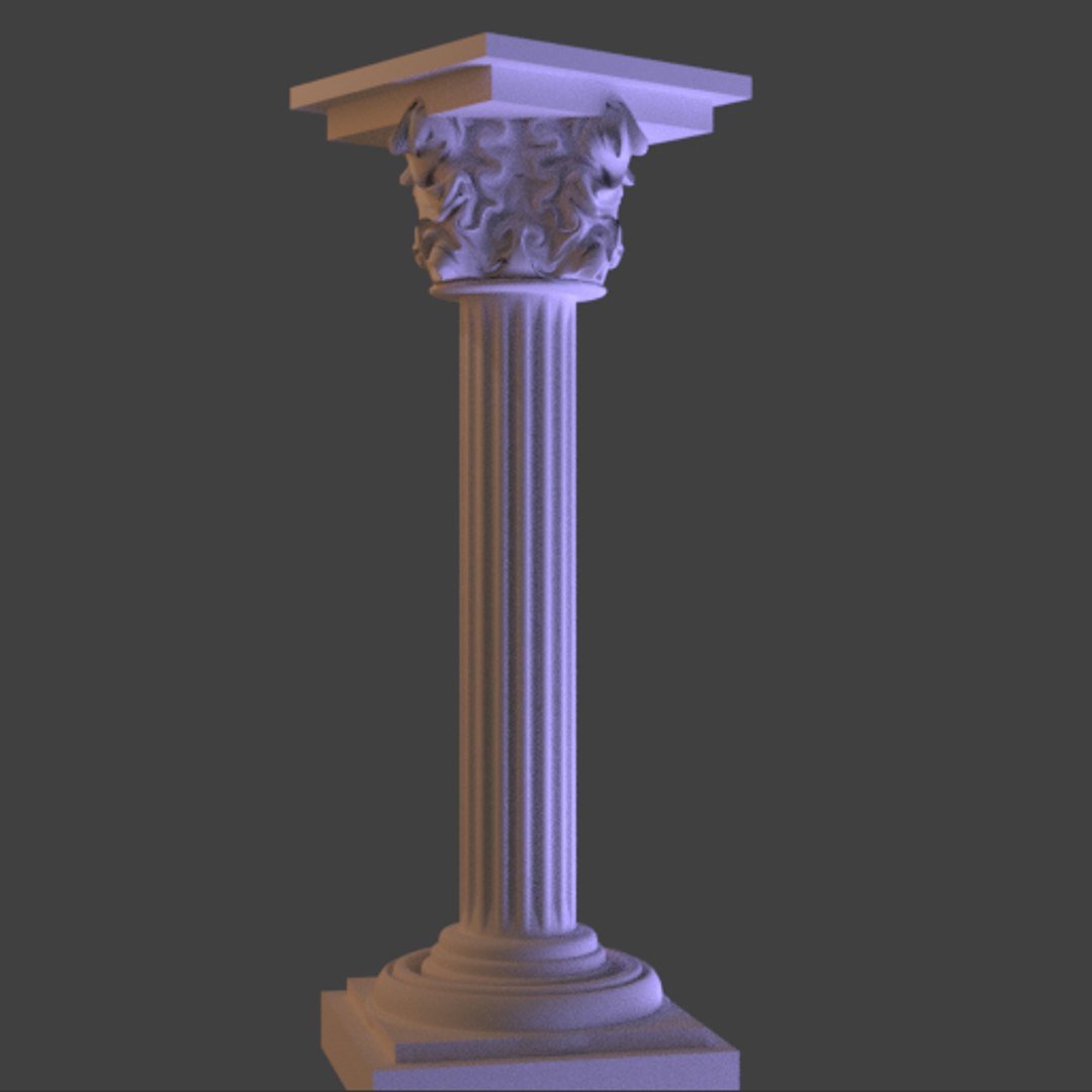 Column Blender 3D Model - TurboSquid 1192934