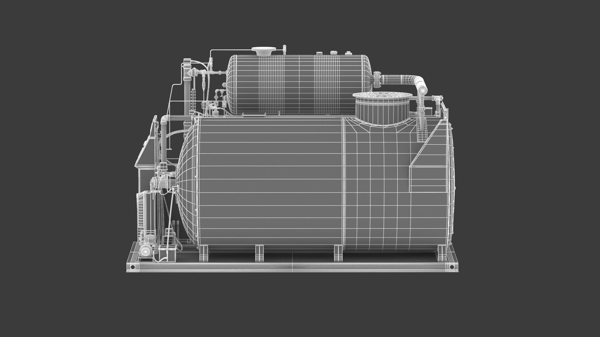 Steam Boiler model - TurboSquid 2166182