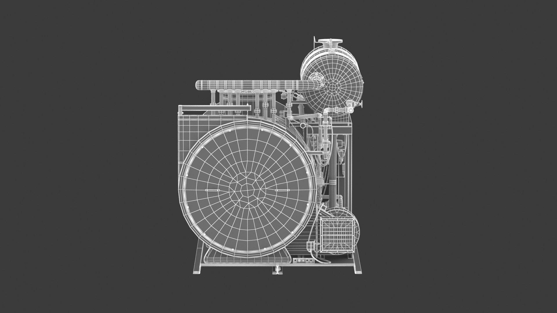 Steam Boiler model - TurboSquid 2166182