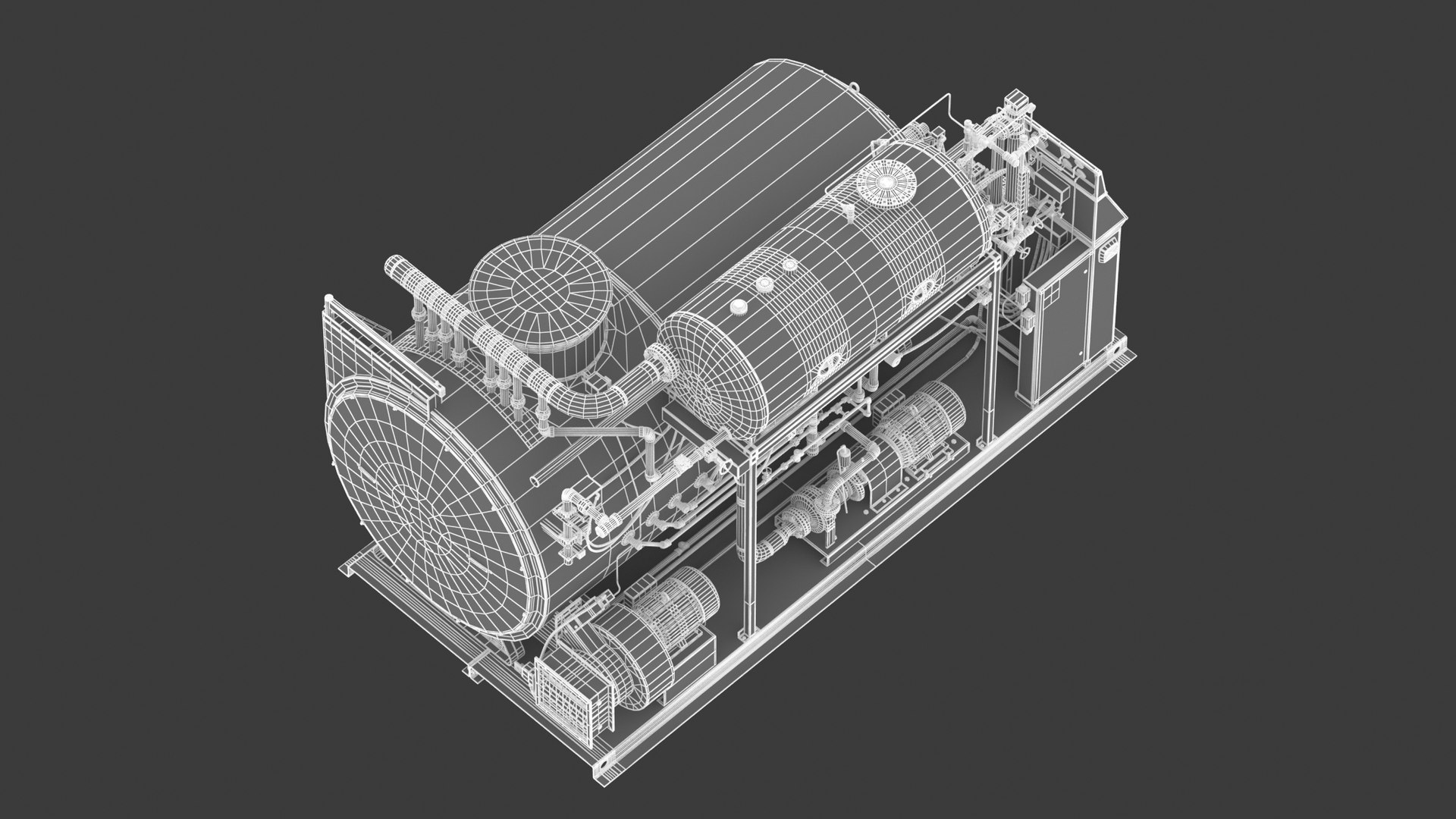 Steam Boiler model - TurboSquid 2166182
