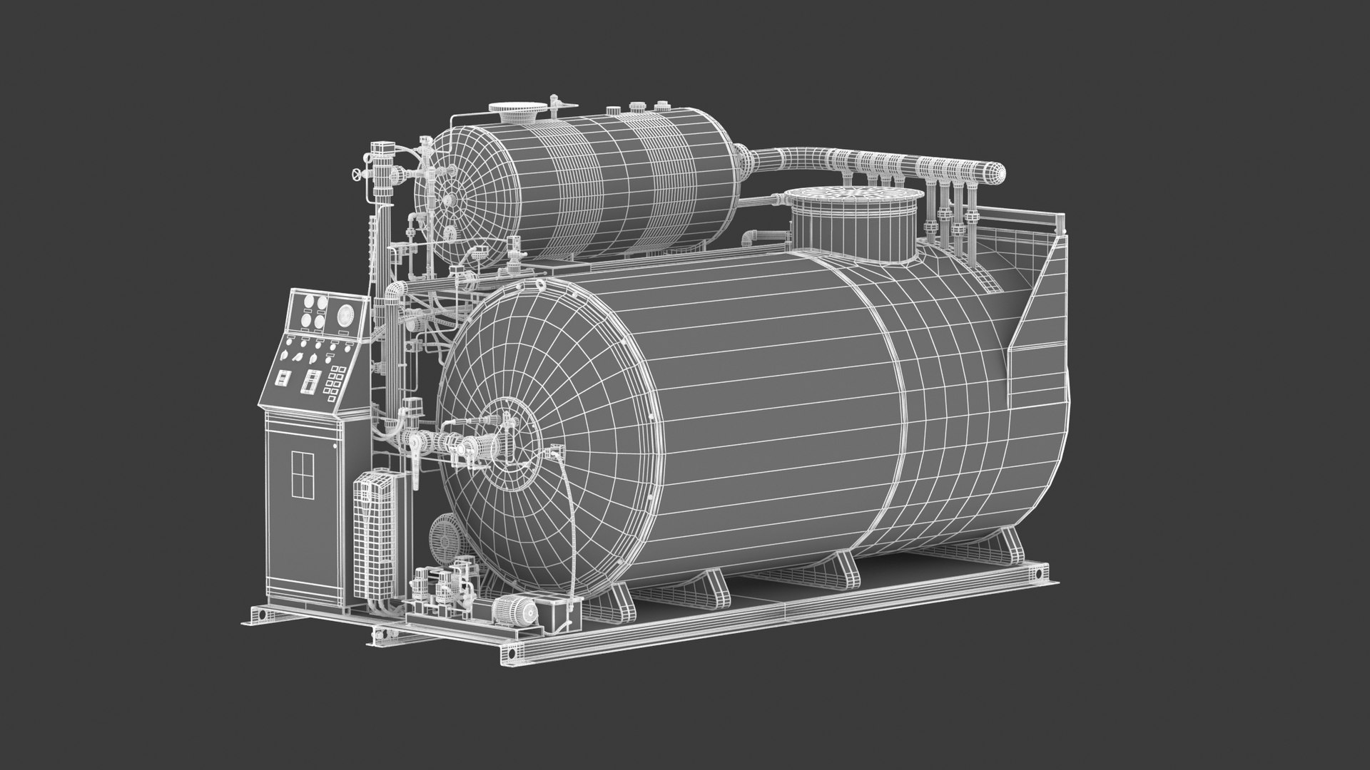 Steam Boiler model - TurboSquid 2166182