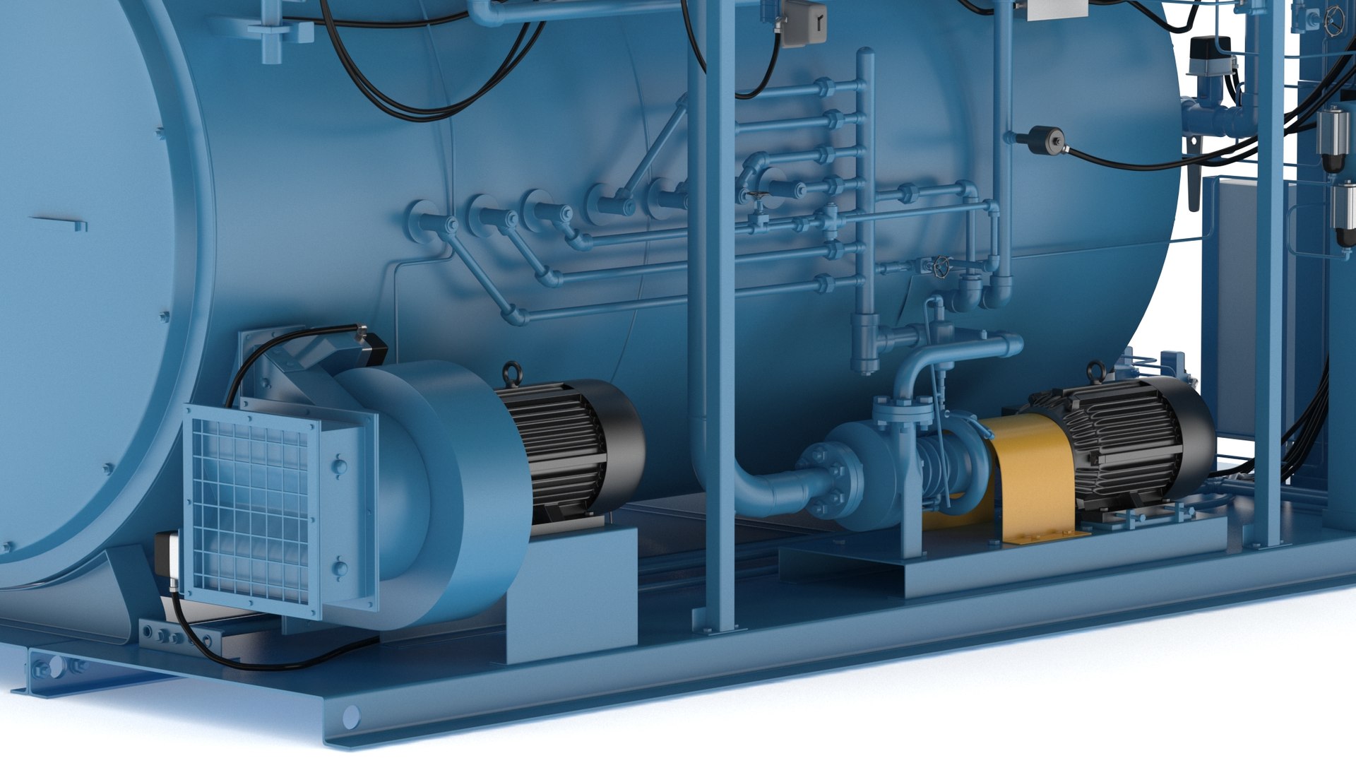 Steam Boiler model - TurboSquid 2166182