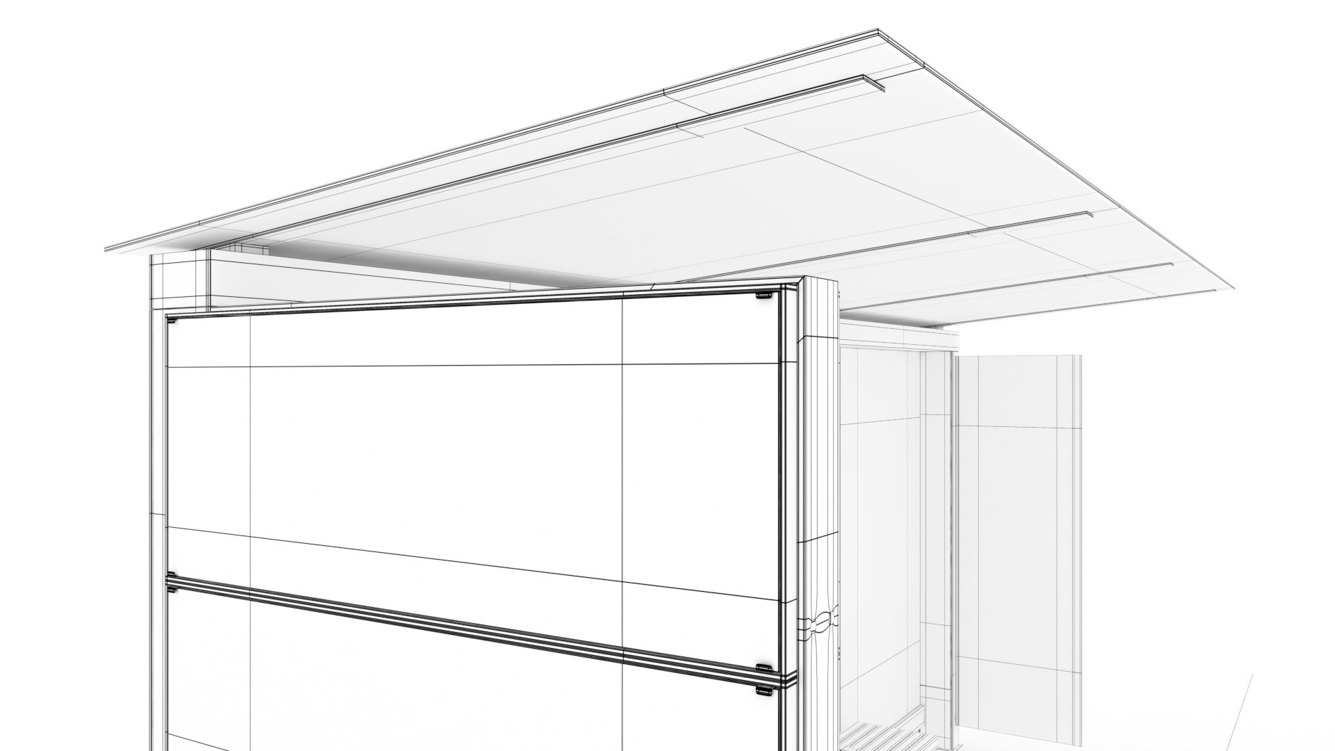 Bus shelter 01 3D - TurboSquid 2152381