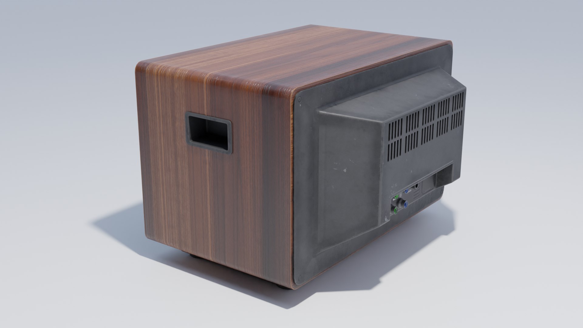 3D Retro Wooden TV Unit 4K Model - TurboSquid 1955405